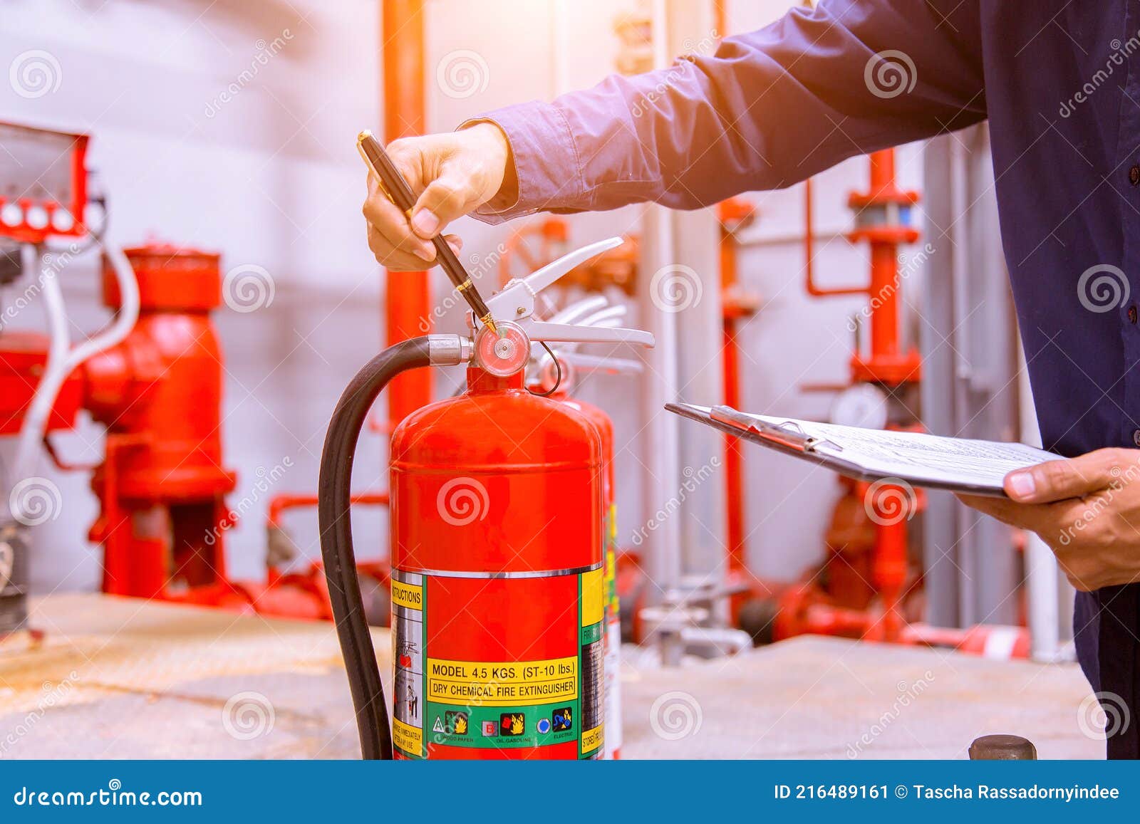 Engineer Checking Industrial Fire Control System,Fire Alarm Controller ...