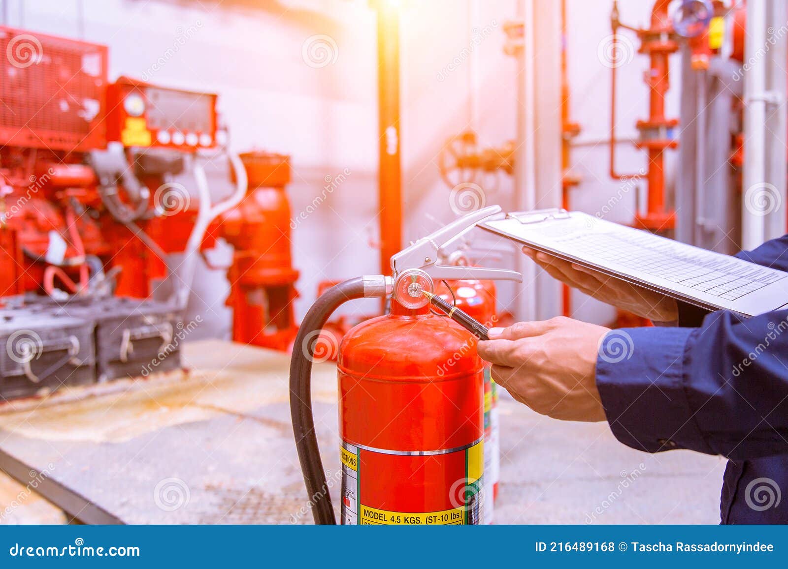 Engineer Checking Industrial Fire Control System,Fire Alarm Controller ...