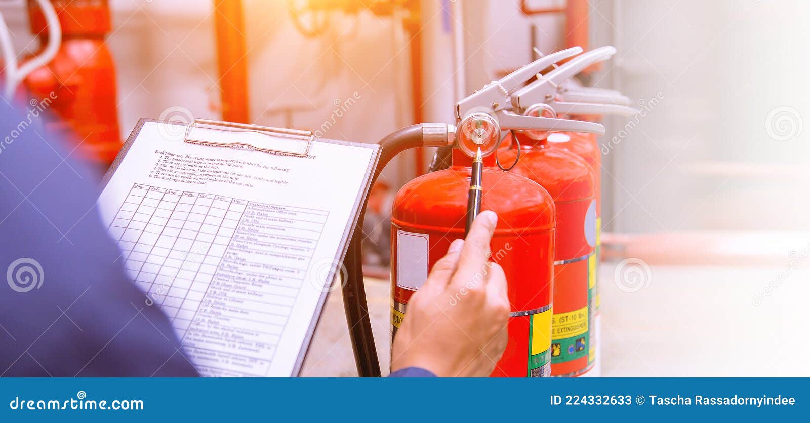 Engineer Checking Industrial Fire Control System,Fire Alarm Controller ...