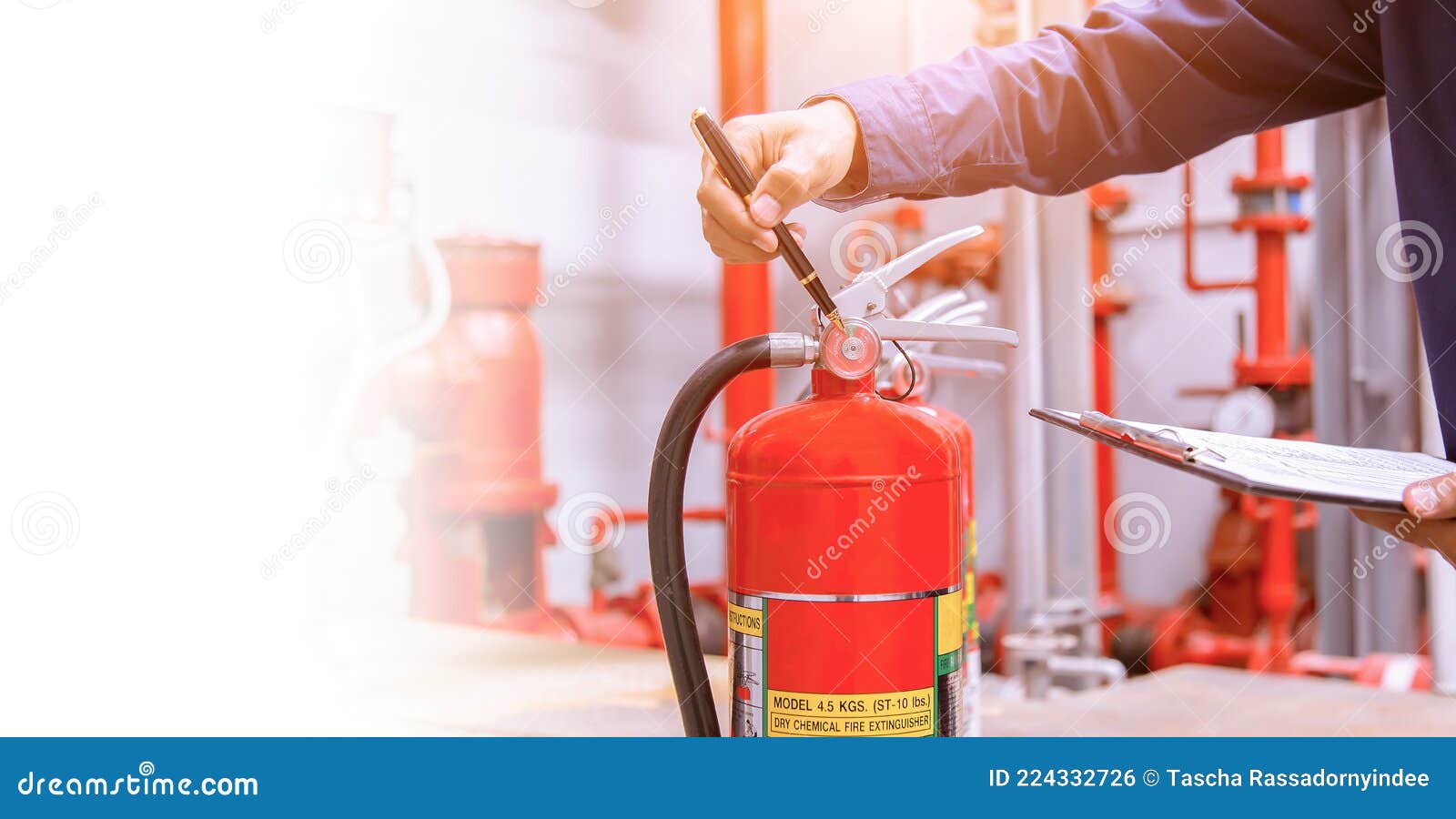 Engineer Checking Industrial Fire Control System,Fire Alarm Controller ...