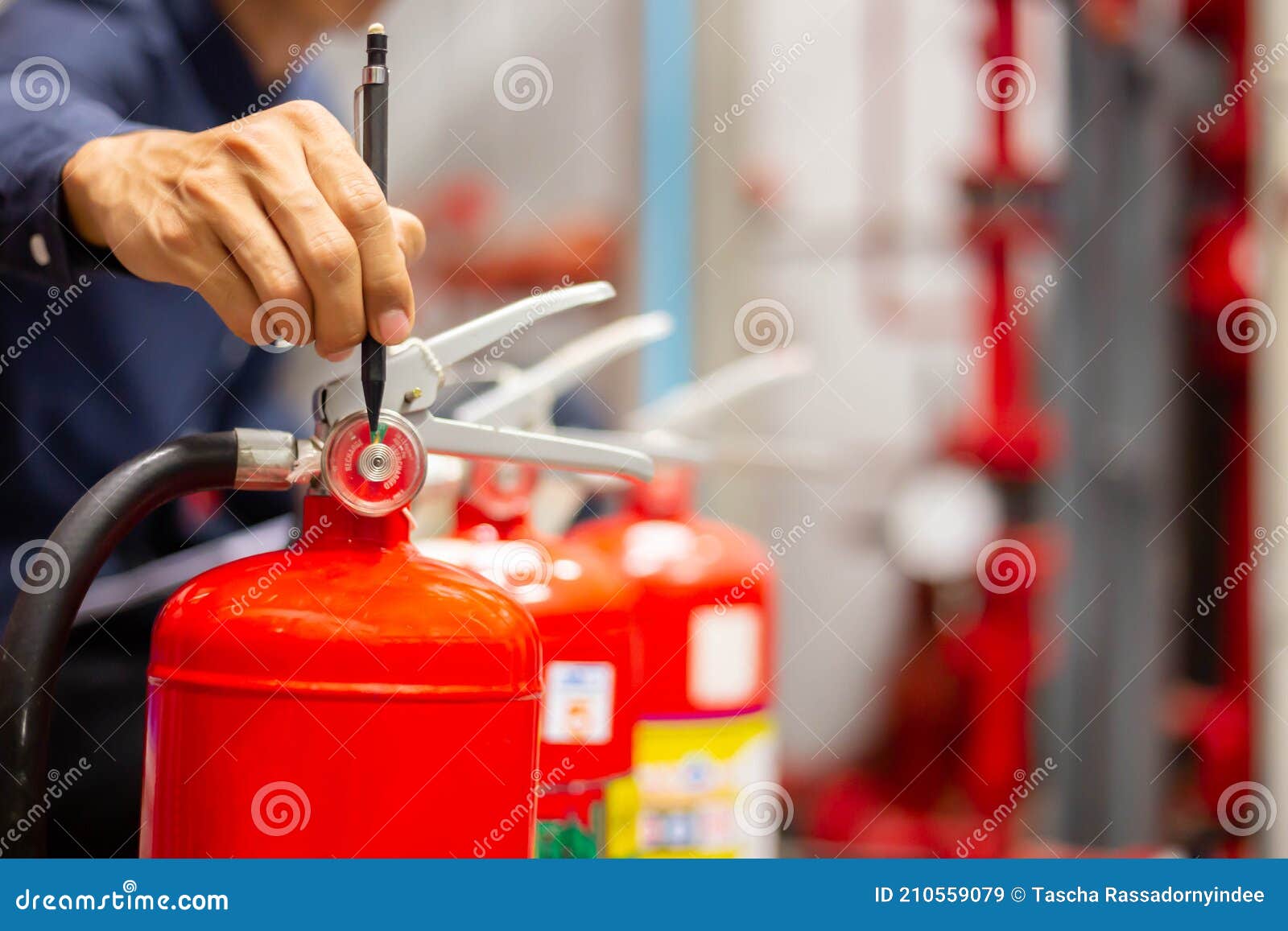 Engineer Checking Industrial Fire Control System,Fire Alarm Controller ...