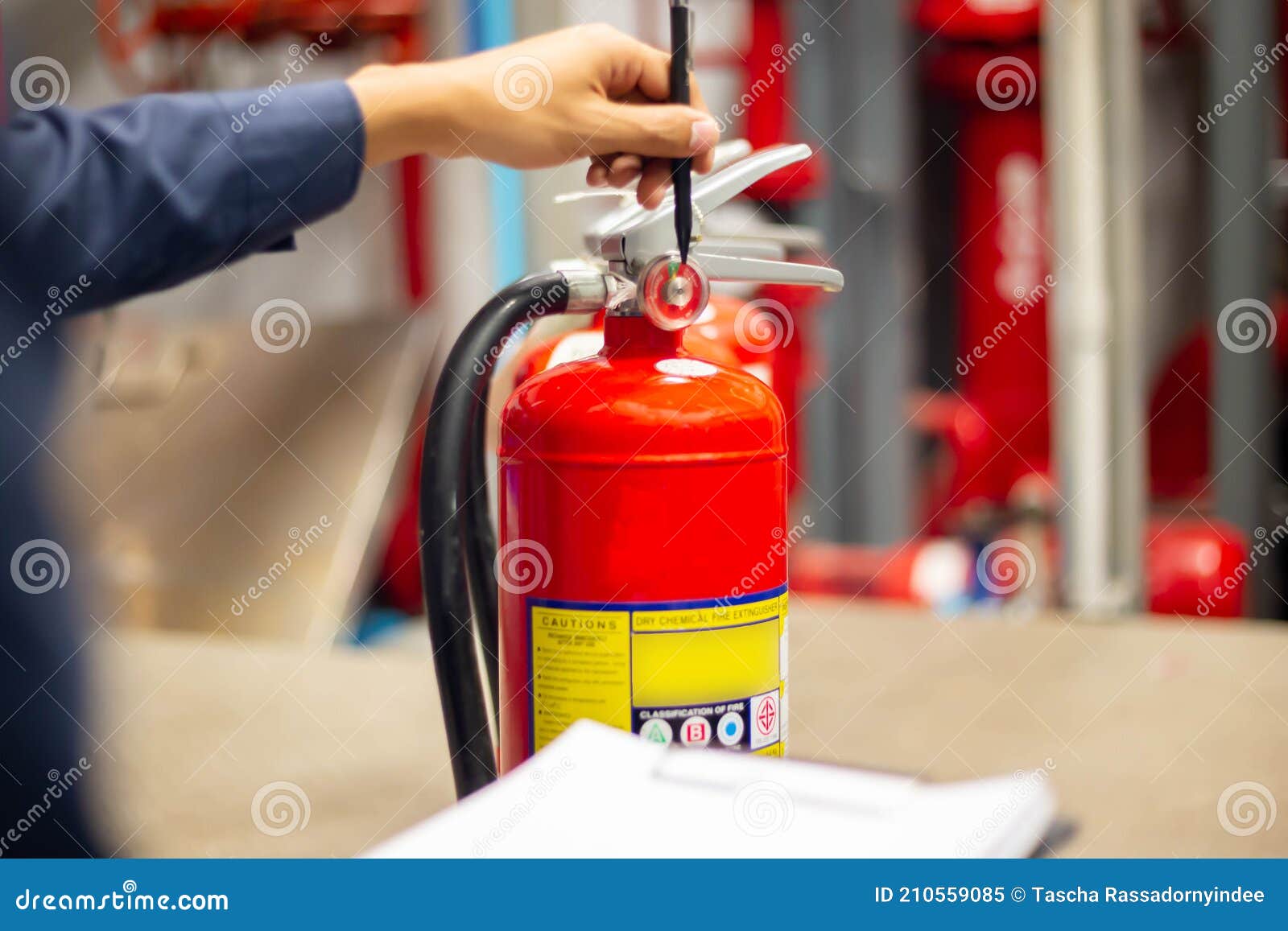 Engineer Checking Industrial Fire Control System,Fire Alarm Controller ...