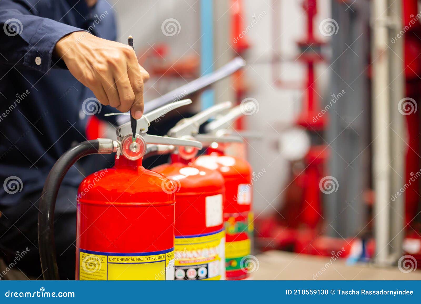 Engineer Checking Industrial Fire Control System,Fire Alarm Controller ...