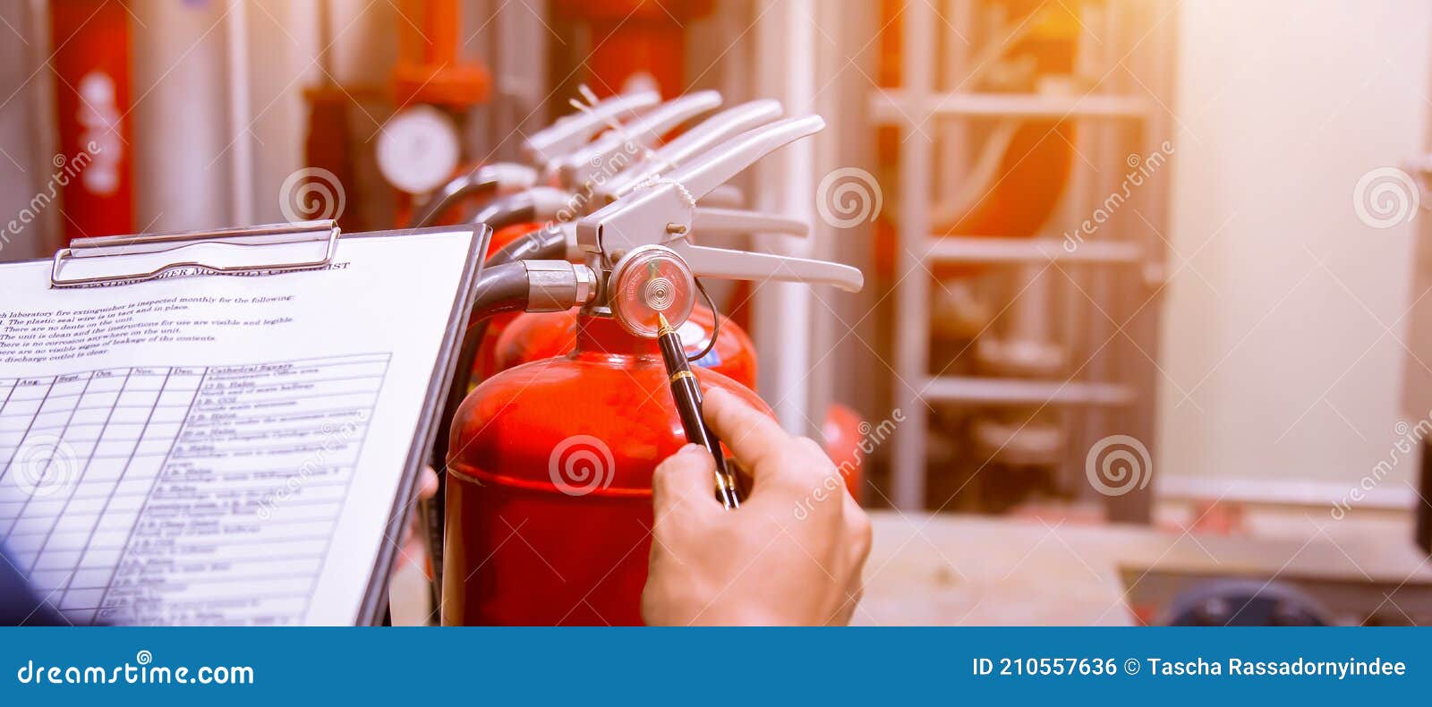 Engineer Checking Industrial Fire Control System,Fire Alarm Controller ...