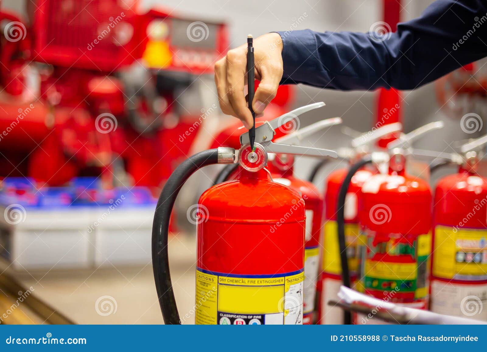 Engineer Checking Industrial Fire Control System,Fire Alarm Controller ...