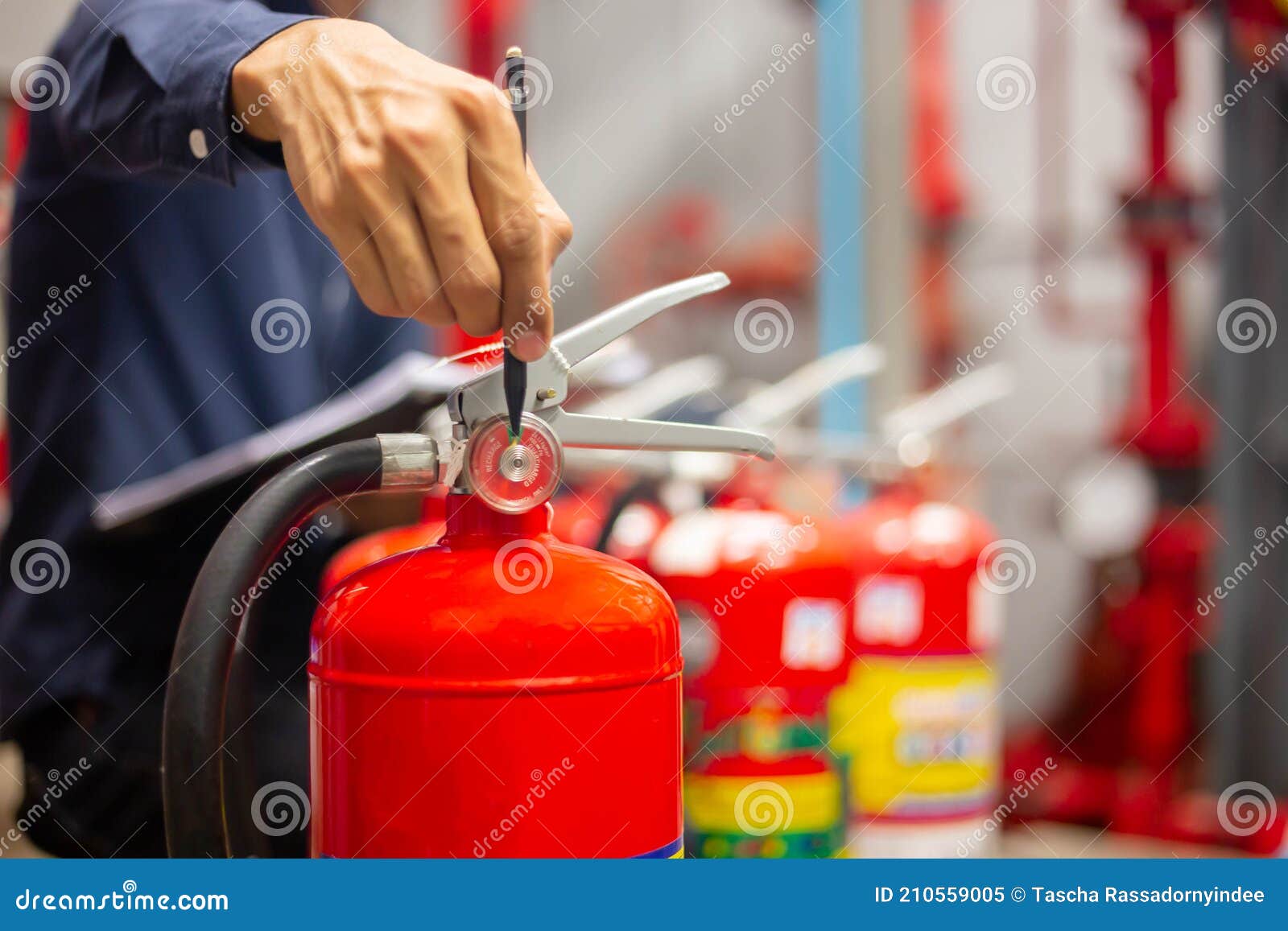 Engineer Checking Industrial Fire Control System,Fire Alarm Controller ...