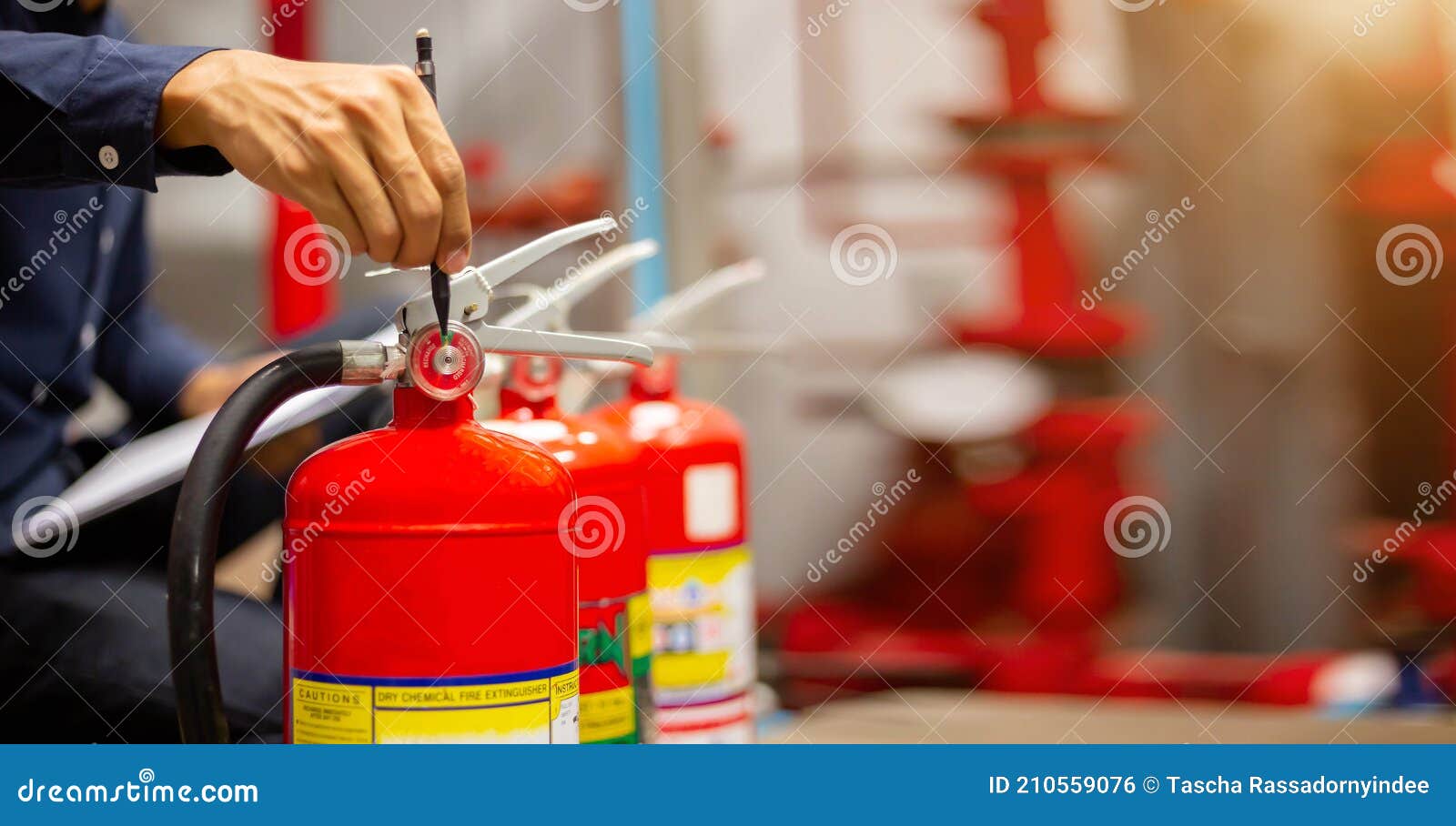 Engineer Checking Industrial Fire Control System,Fire Alarm Controller ...