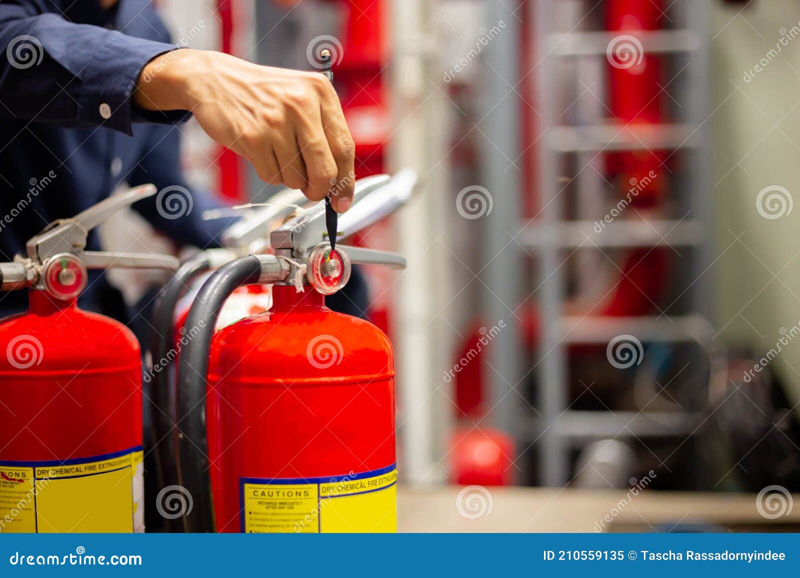 Engineer Checking Industrial Fire Control System,Fire Alarm Controller ...