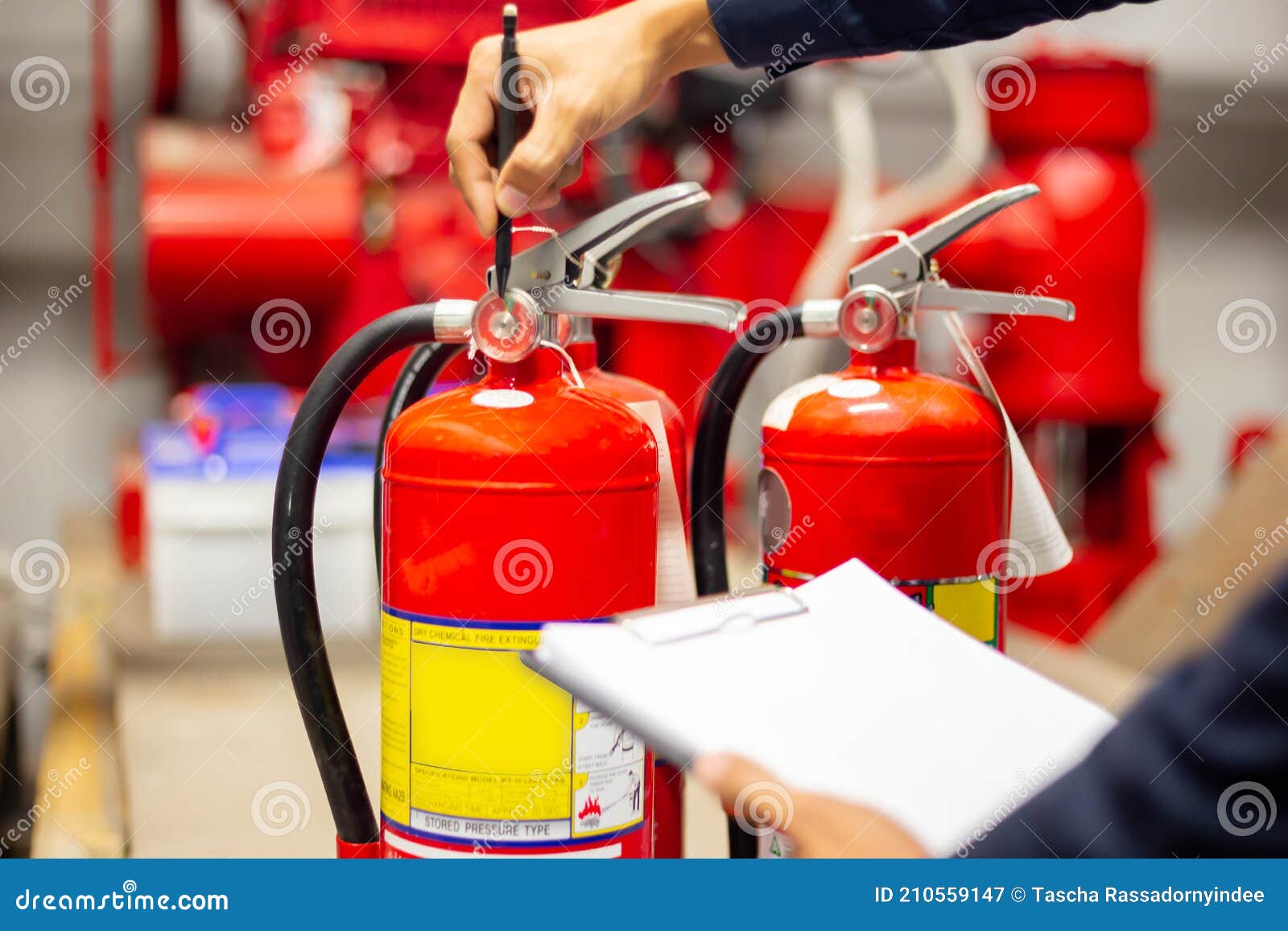 Engineer Checking Industrial Fire Control System,Fire Alarm Controller ...