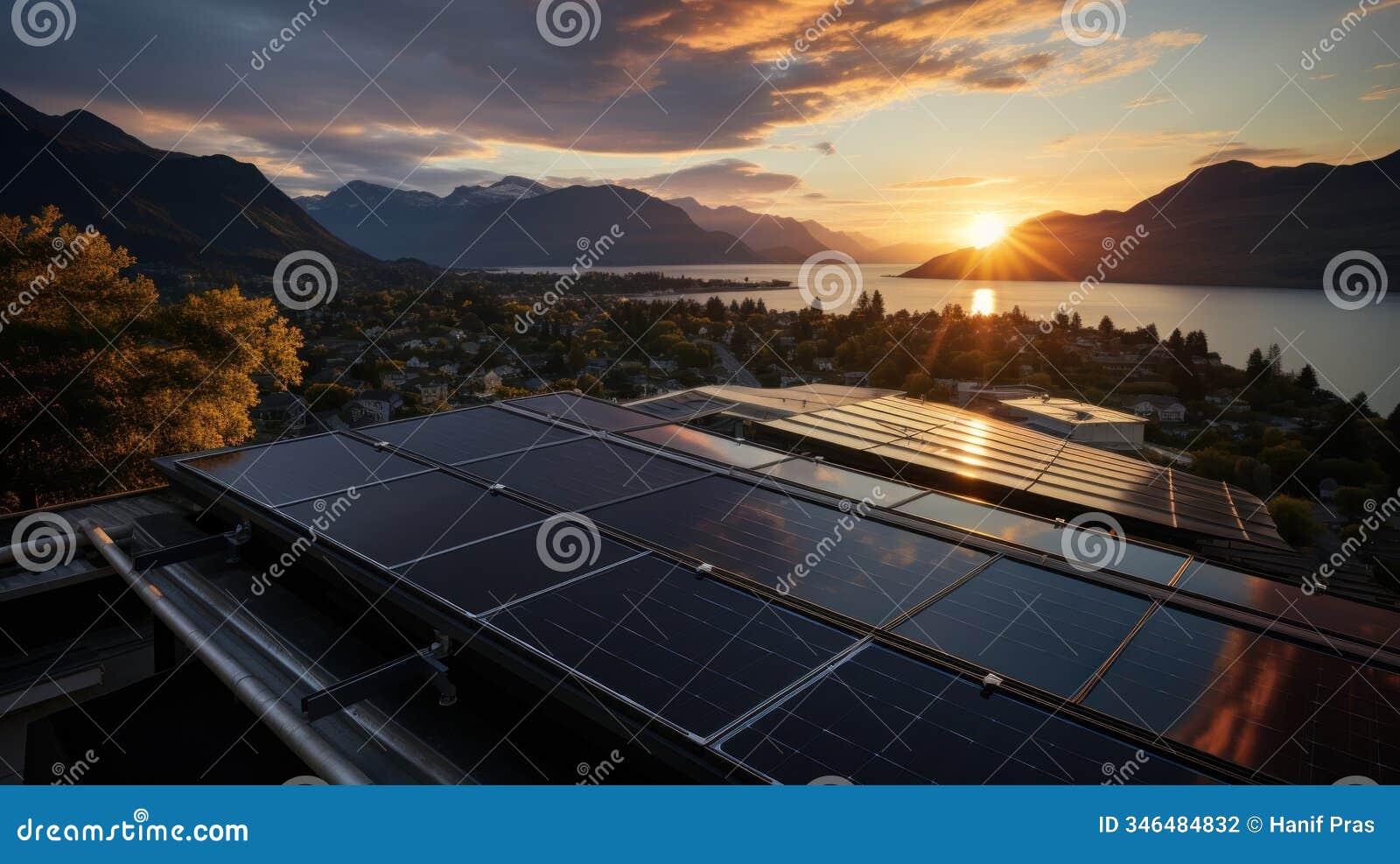 Engineer Checking Solar Panels in Rear View of Solar Power Plant at ...