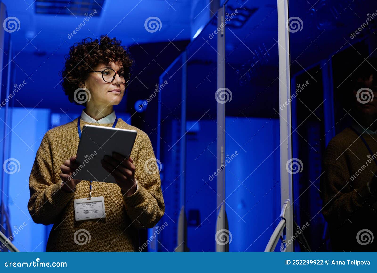 Engineer Checking the Work of Computers Stock Photo - Image of ...