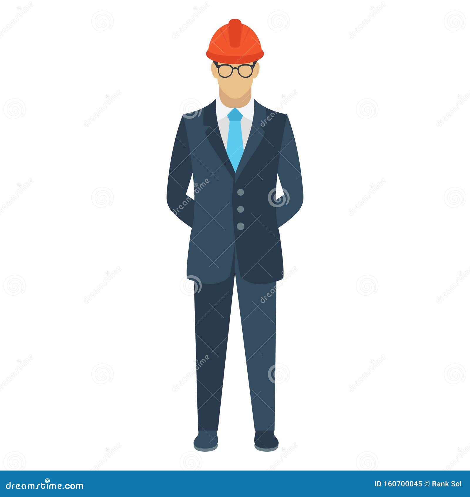 Engineer Color Vector Illustration Icons Which Can Easily Modified or ...