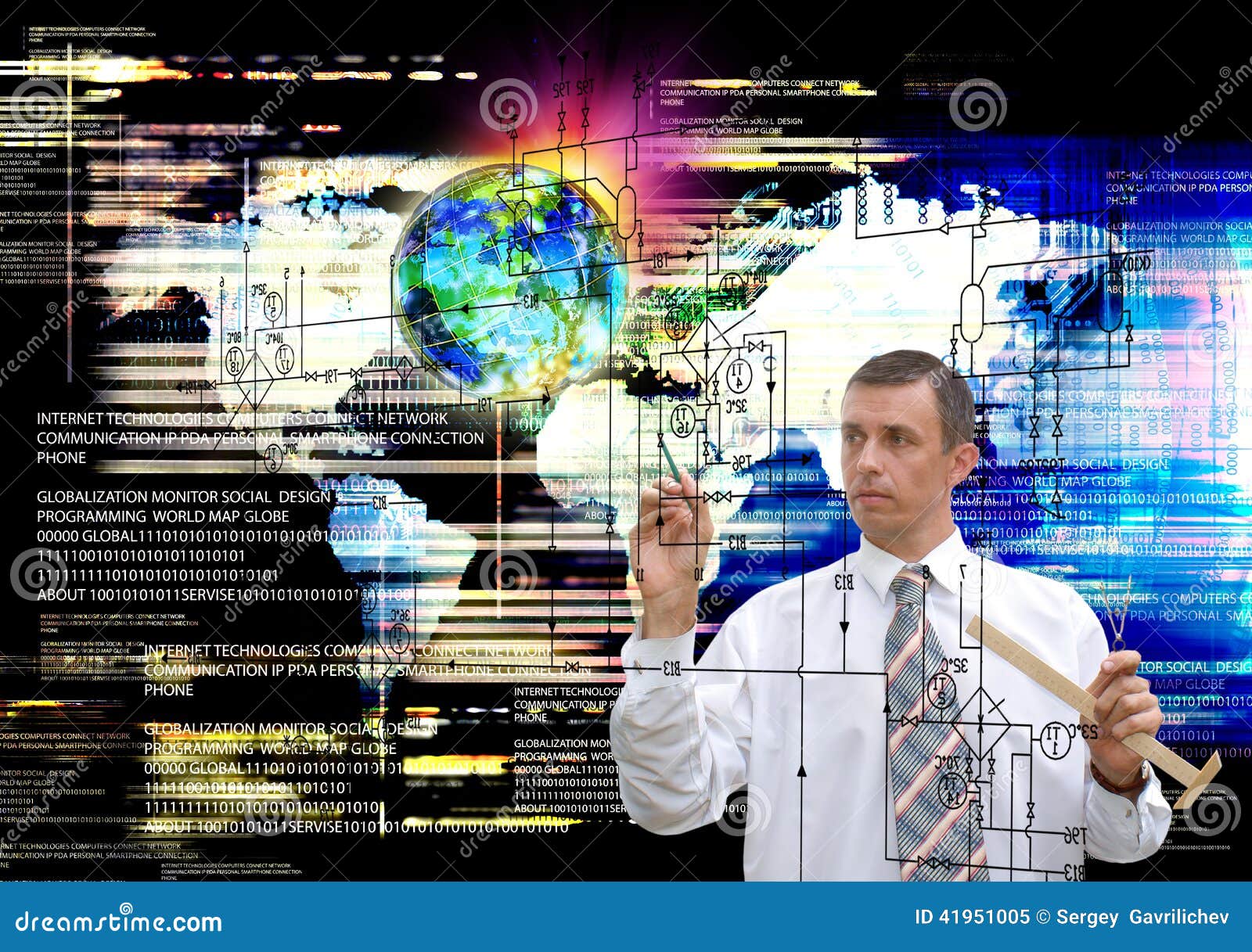 Engineer.Communication stock image. Image of designing - 41951005