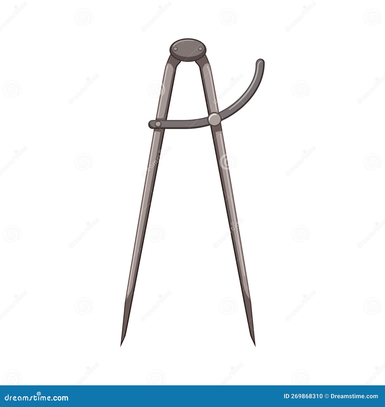 Engineer Compass Divider Cartoon Vector Illustration Stock Vector ...