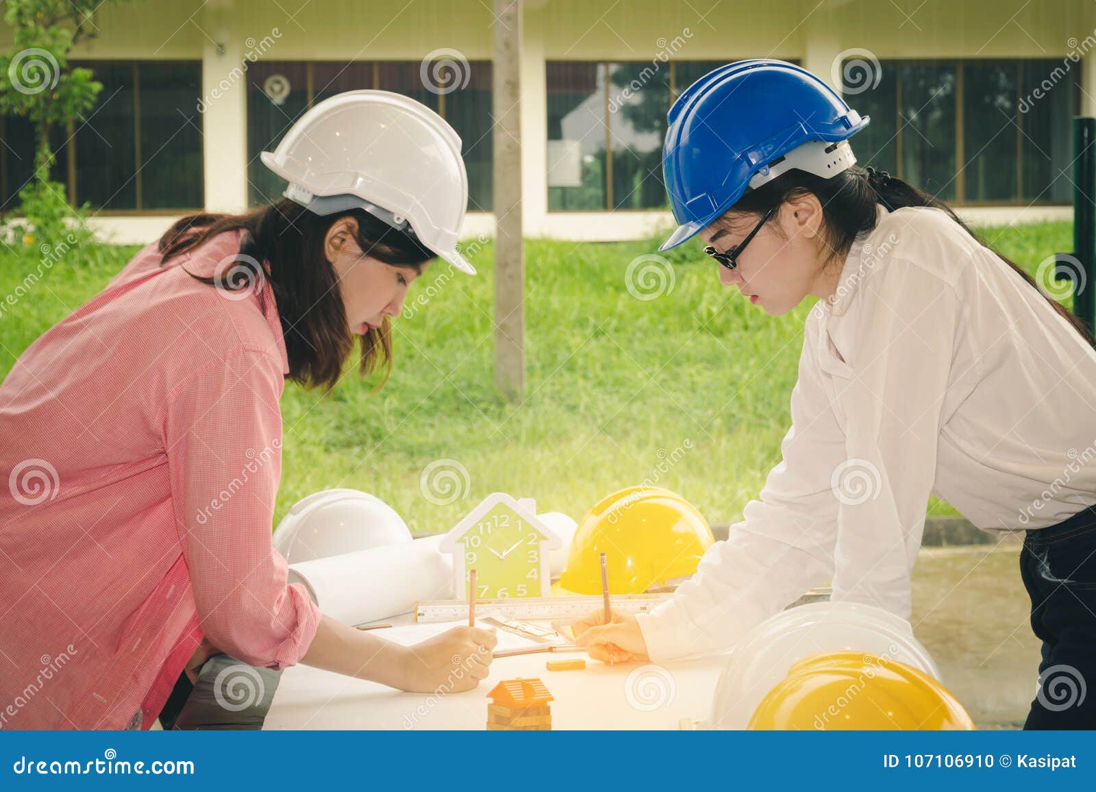 Engineer concept Teamwork stock photo. Image of construction - 107106910