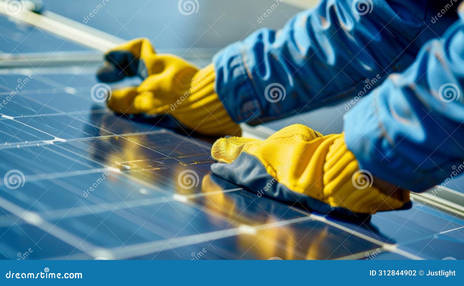 An Engineer Conducting Tests on a Solar Panel Prototype in a Lab ...