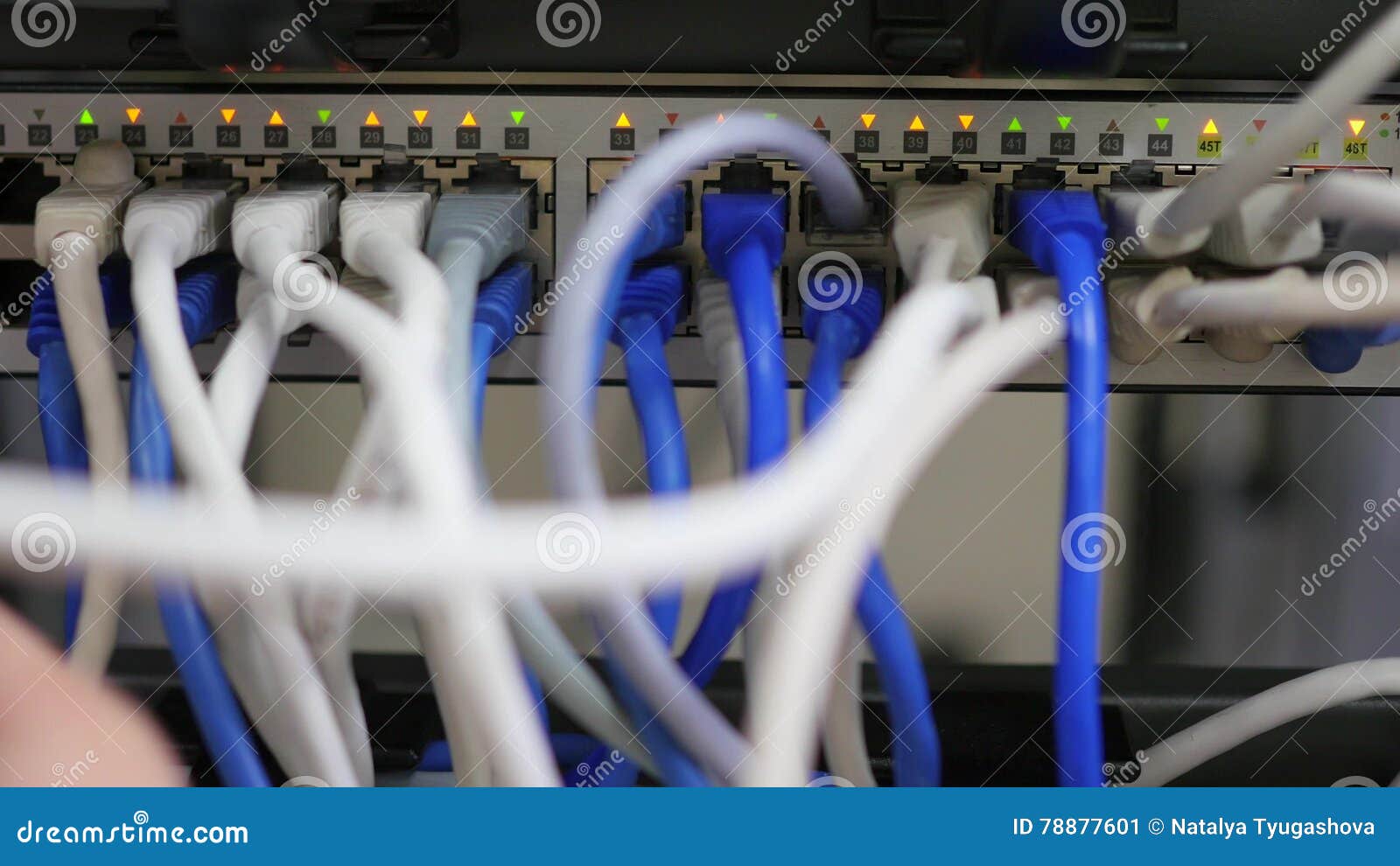 It Engineer Conducts Maintenance Work in the Server Room Stock Video ...
