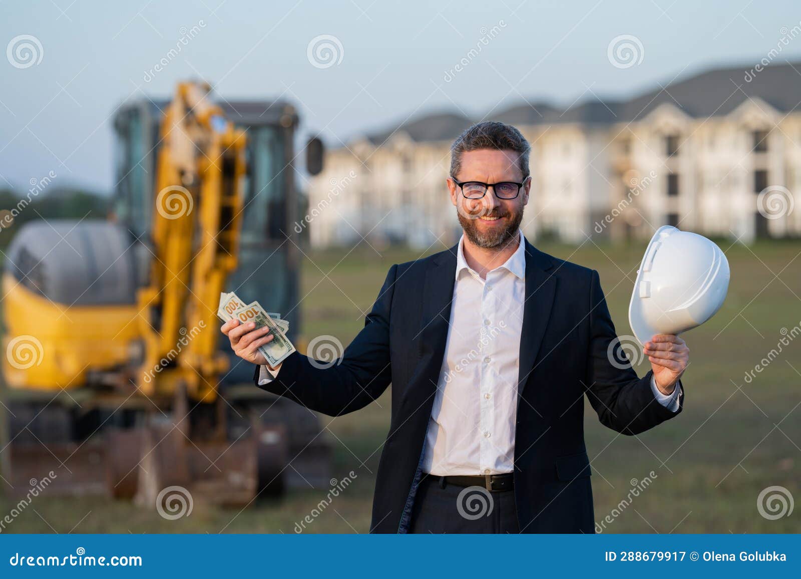 Engineer, Construction Manager or Supervisor at a Construction. Stock ...