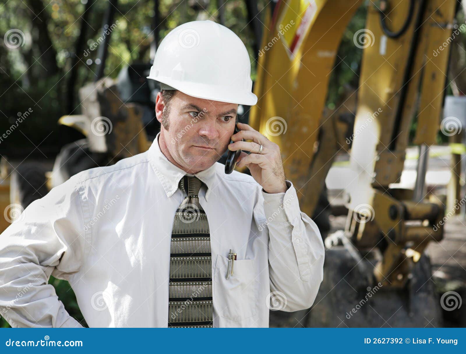 Engineer on Construction Site Stock Photo - Image of enforcement ...