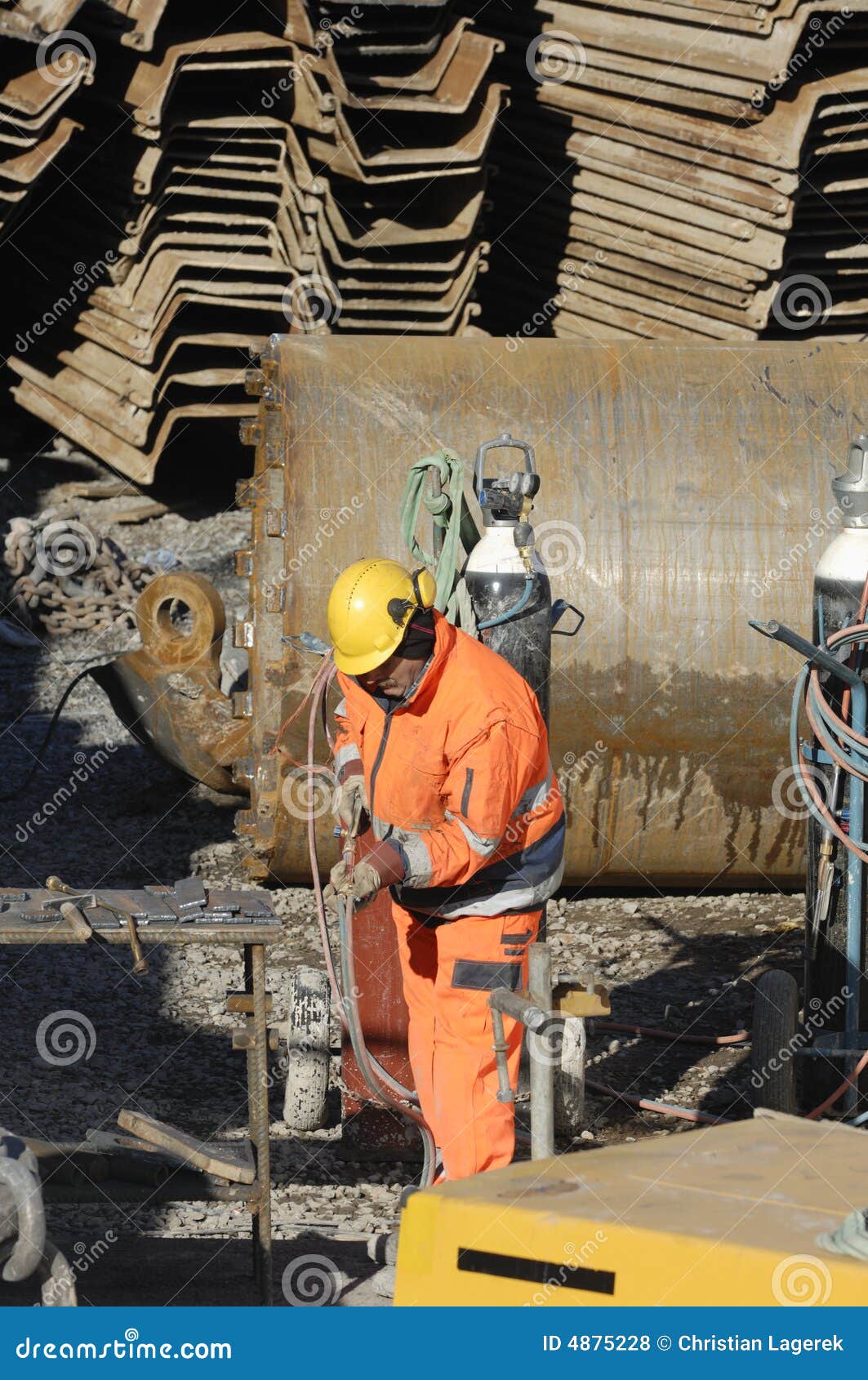 Engineer and Construction Site Stock Photo - Image of industry ...