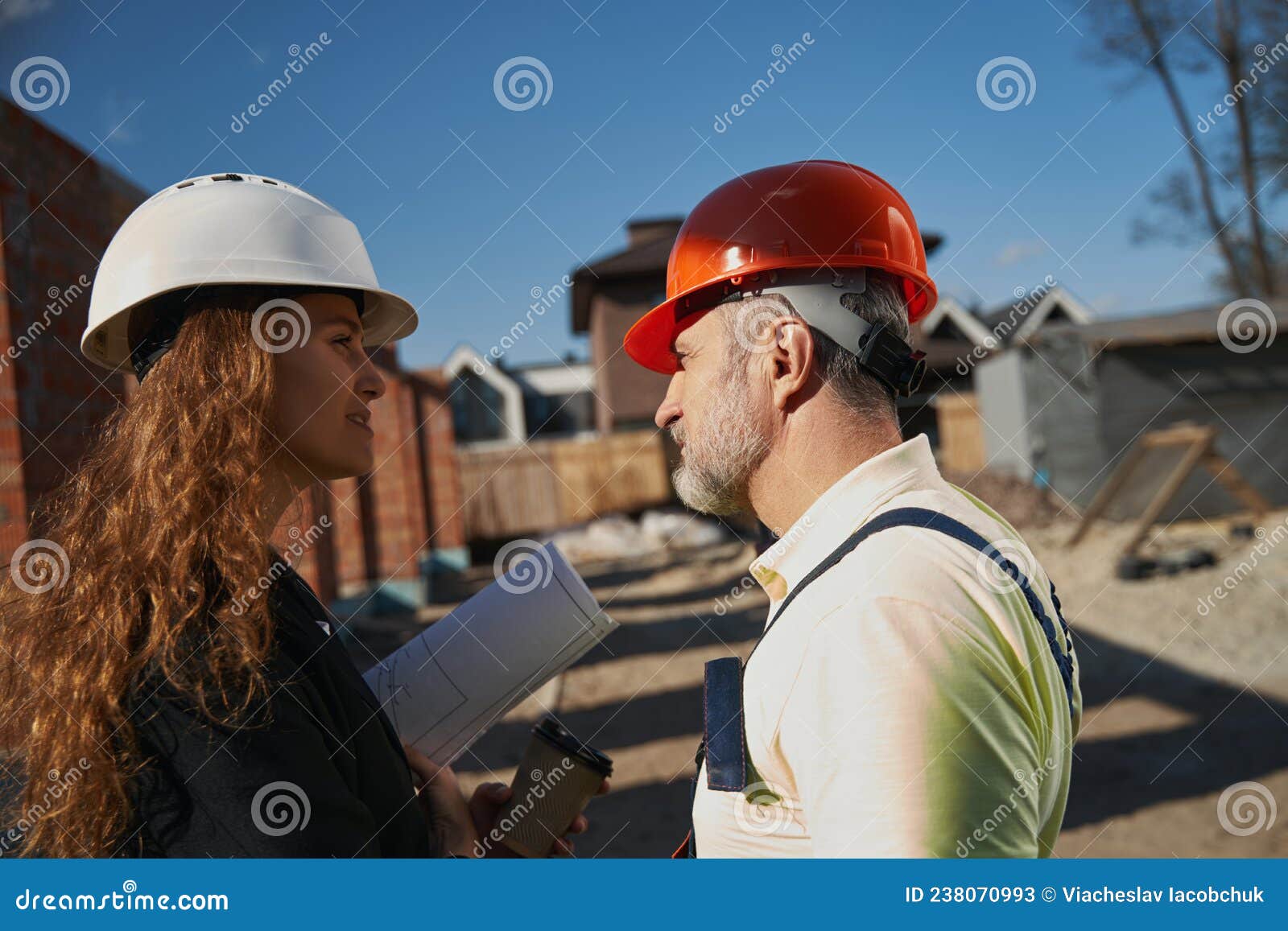 Female Construction Worker Staring Man Stock Photos - Free & Royalty ...