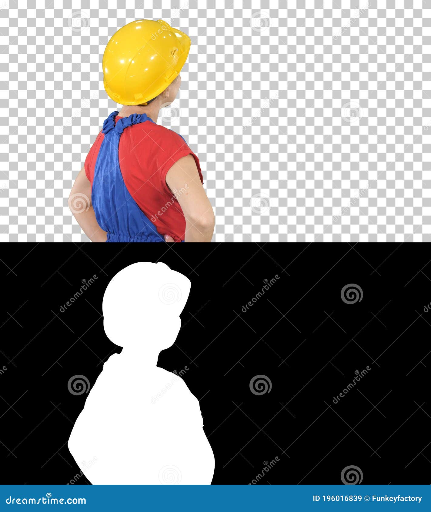 Engineer Construction Worker Woman Turning To Camera and Smiling, Alpha ...