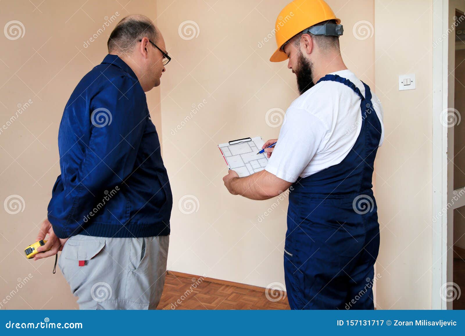 Engineer, Contractor and Project Manager with Their Colleague ...