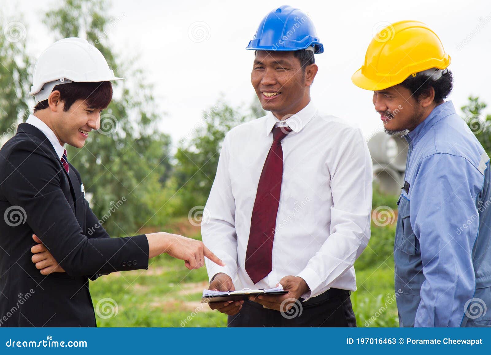 Engineer, Contractor, Worker Teamwork. Group of Construction People ...