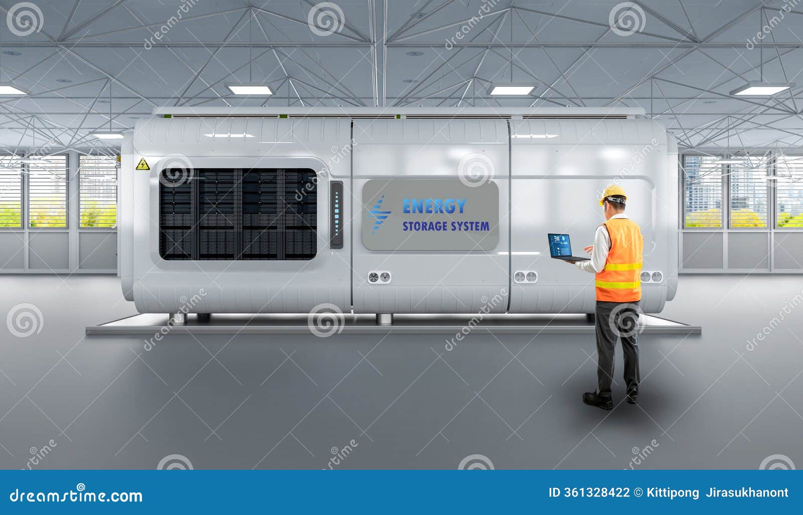 Engineer Control Energy Storage System or Battery Container Unit Stock ...
