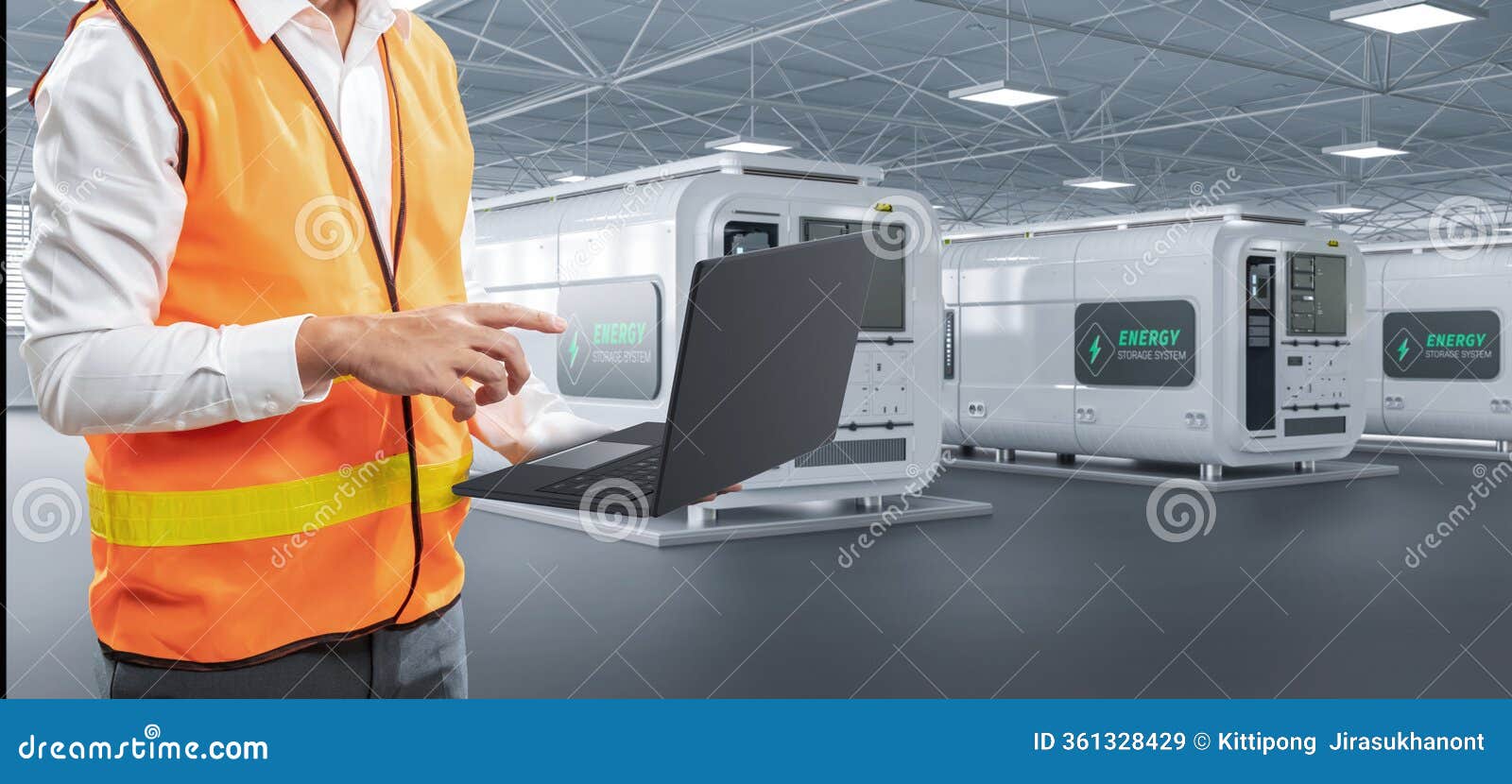 Engineer Control Energy Storage System or Battery Container Unit Stock ...