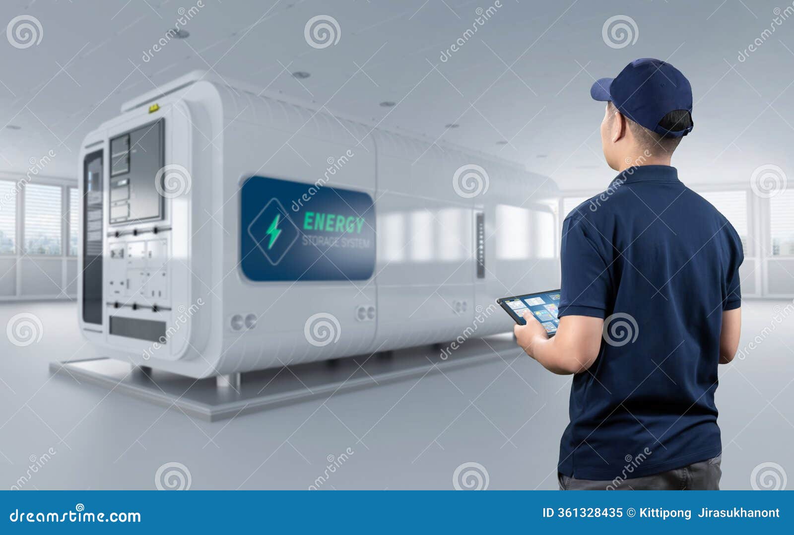 Engineer Control Energy Storage System or Battery Container Unit Stock ...