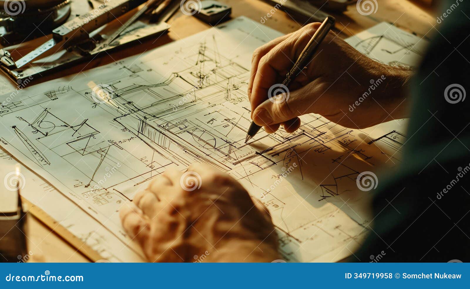 Engineer Creates Detailed Architectural Sketches with Precision and ...