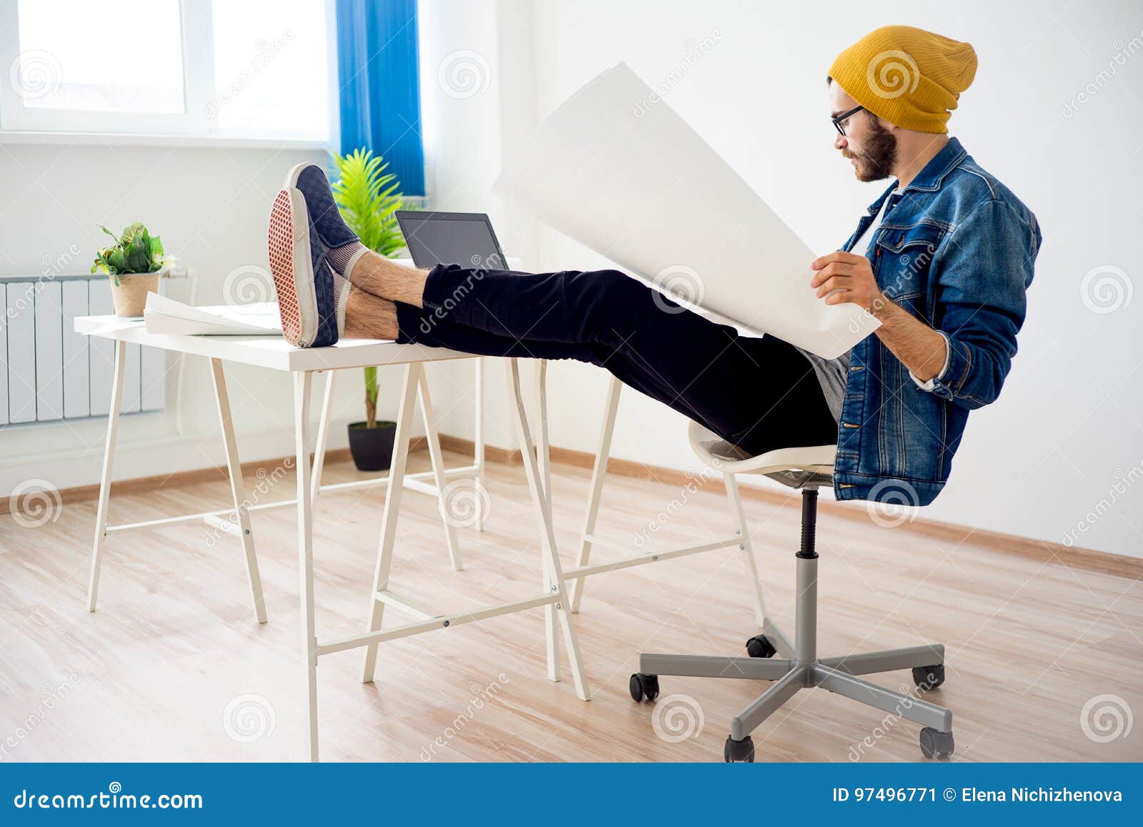 Engineer Creating a Project Stock Image - Image of workplace, working ...