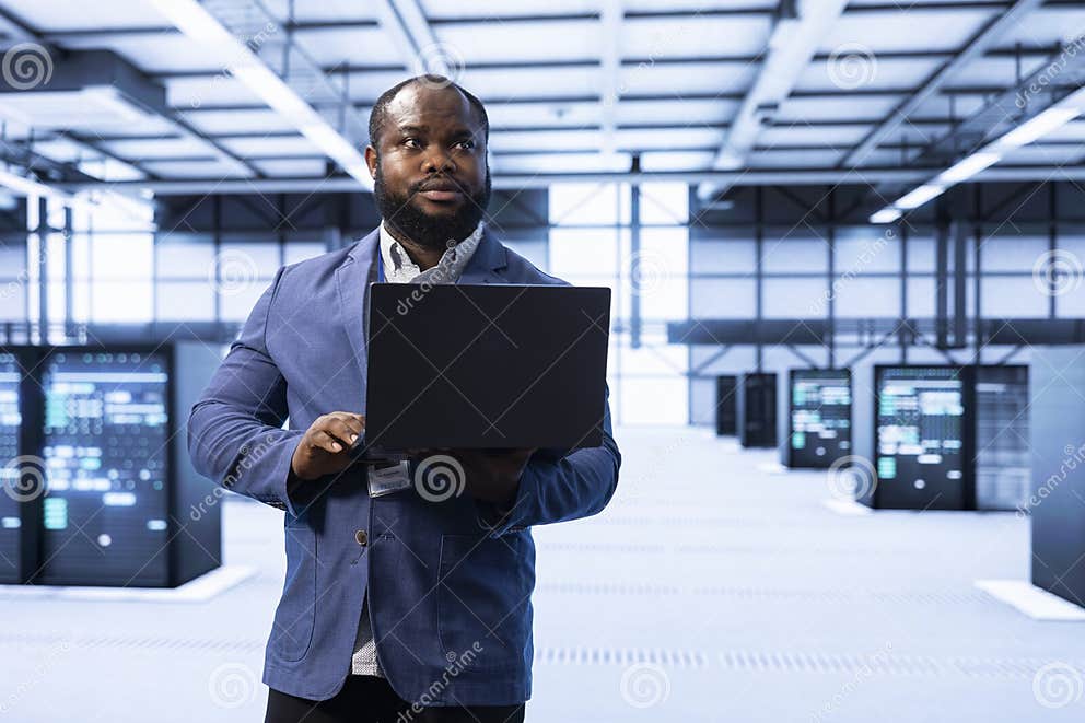 Engineer in Data Center Implementing and Managing Data Backup Solutions Stock Photo - Image of ...