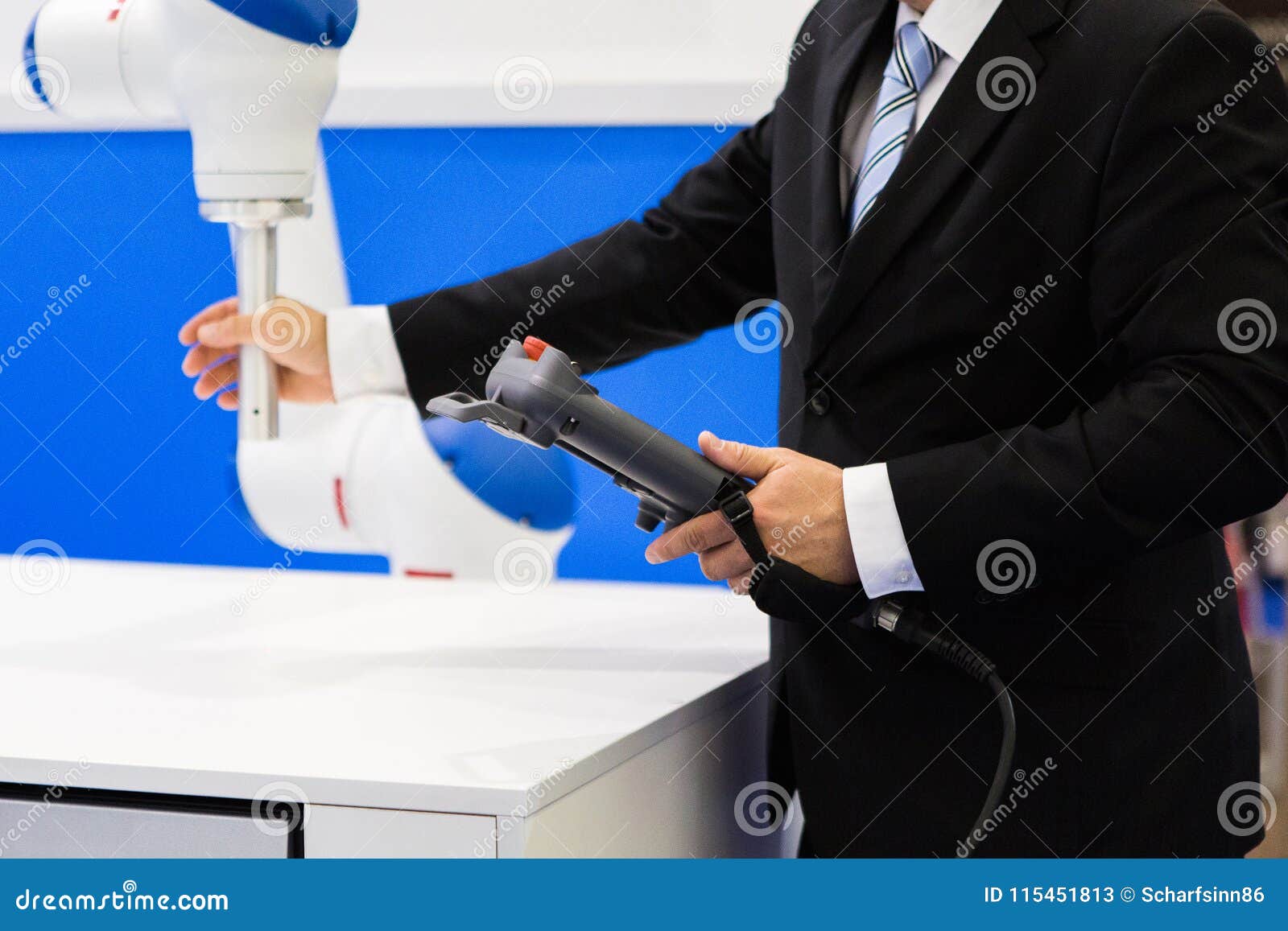 Engineer With Robot-collaborator Royalty-Free Stock Photography ...