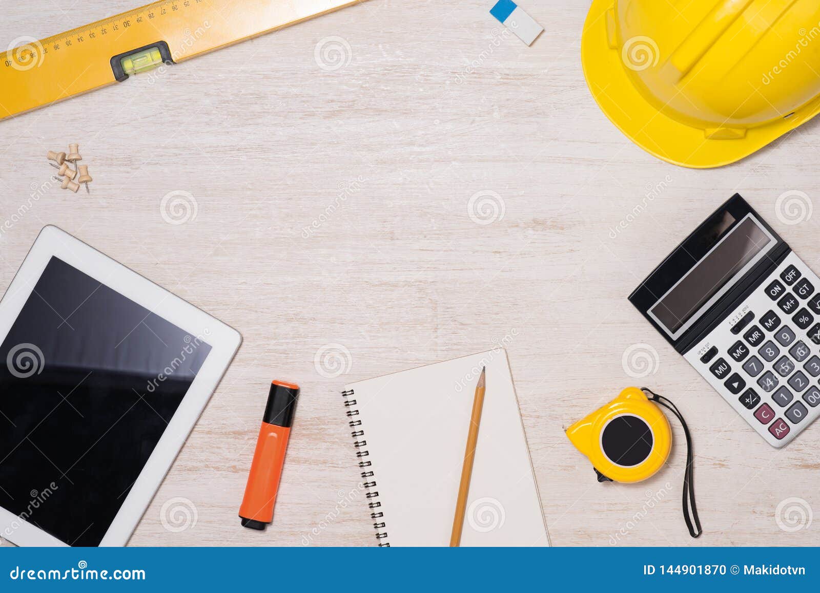 Engineer Desk Background ,project Ideas Concept Stock Photo - Image of ...