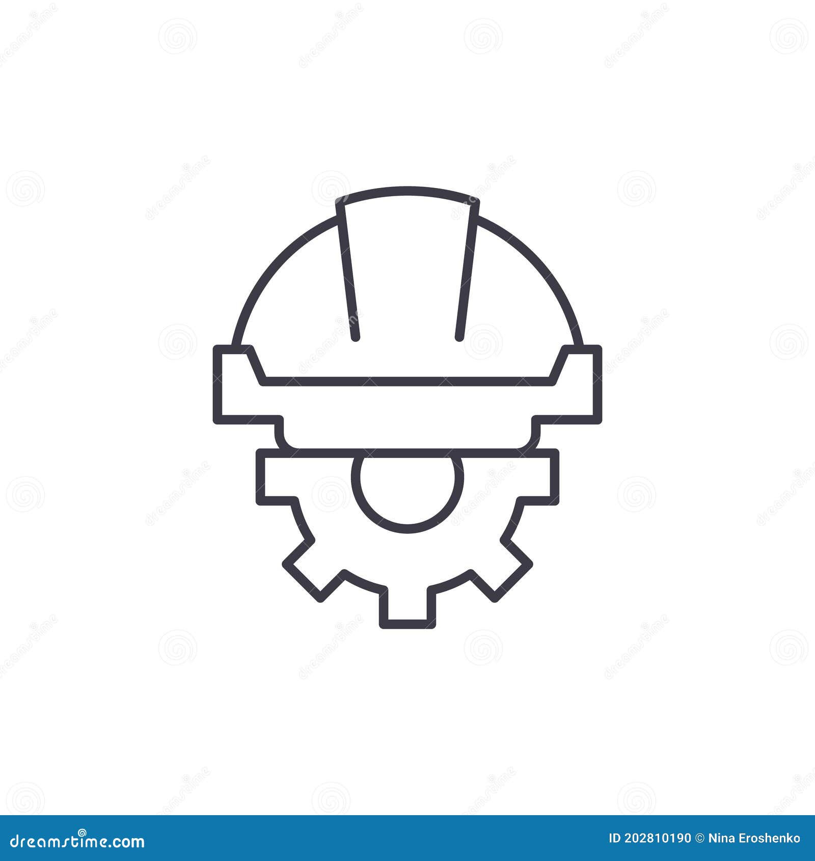 Engineer Development Icon, Linear Isolated Illustration, Thin Line ...