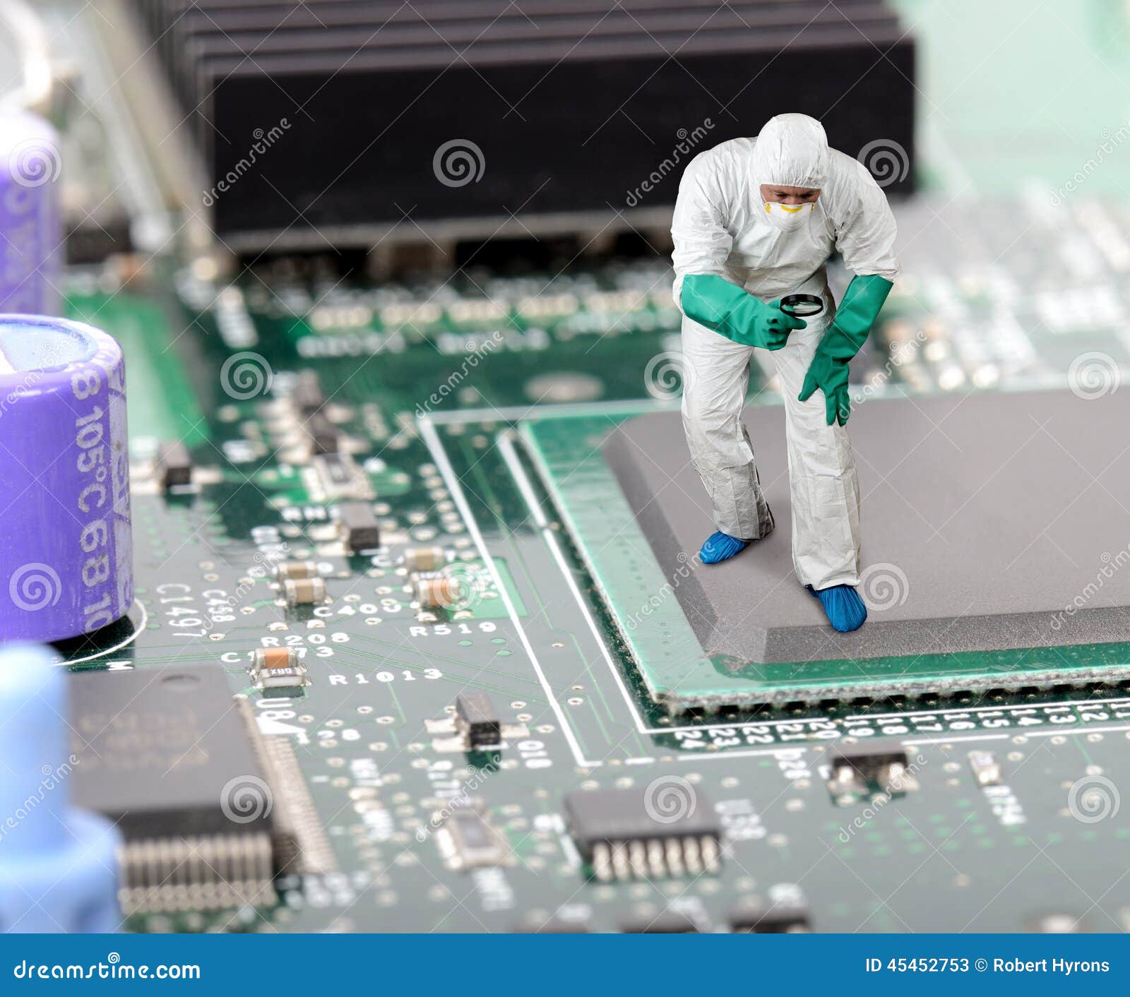 It Engineer Diagnosing a Problem Stock Image - Image of data, cable ...