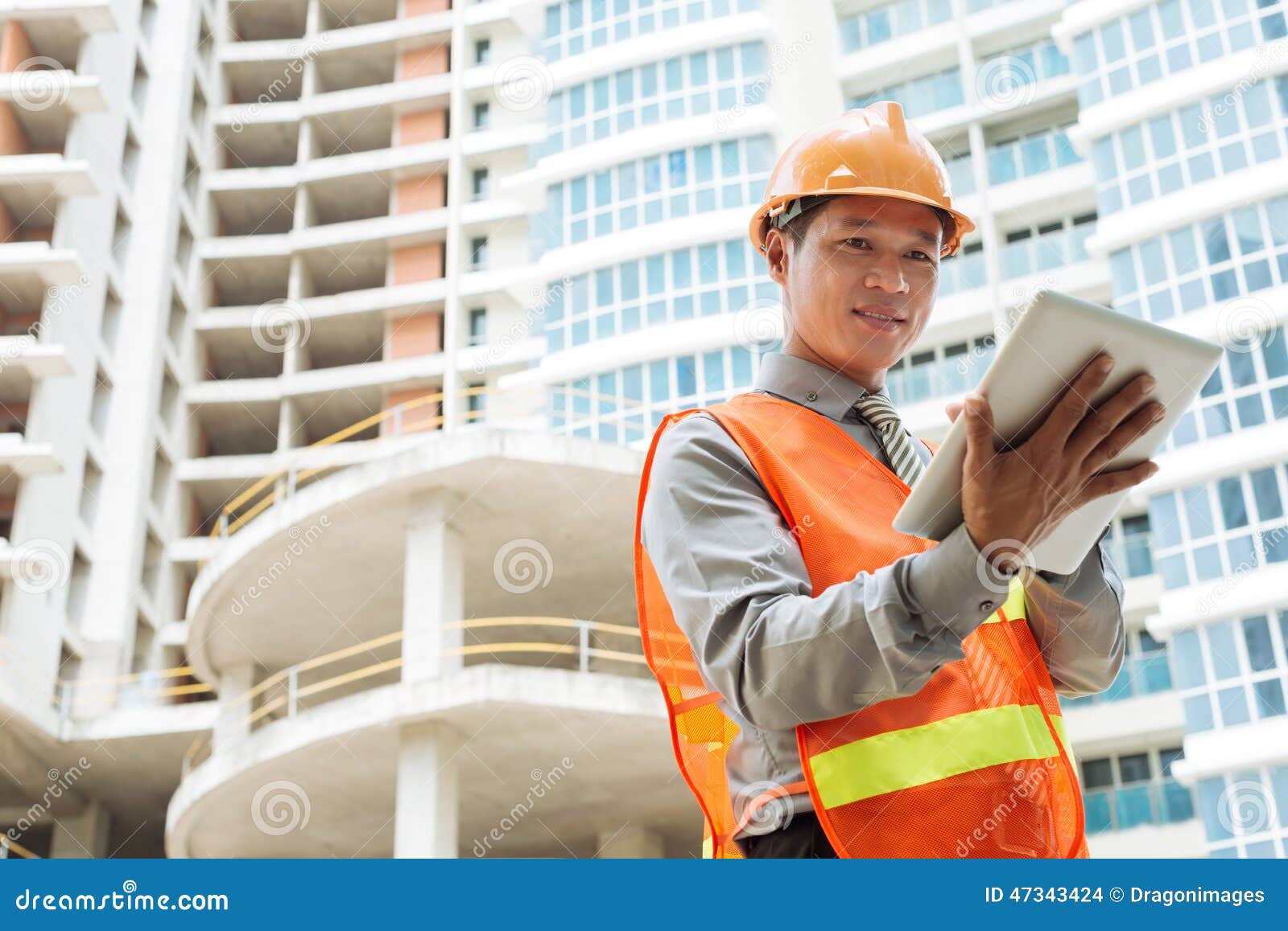 Engineer with Digital Tablet Stock Photo - Image of contractor, device ...