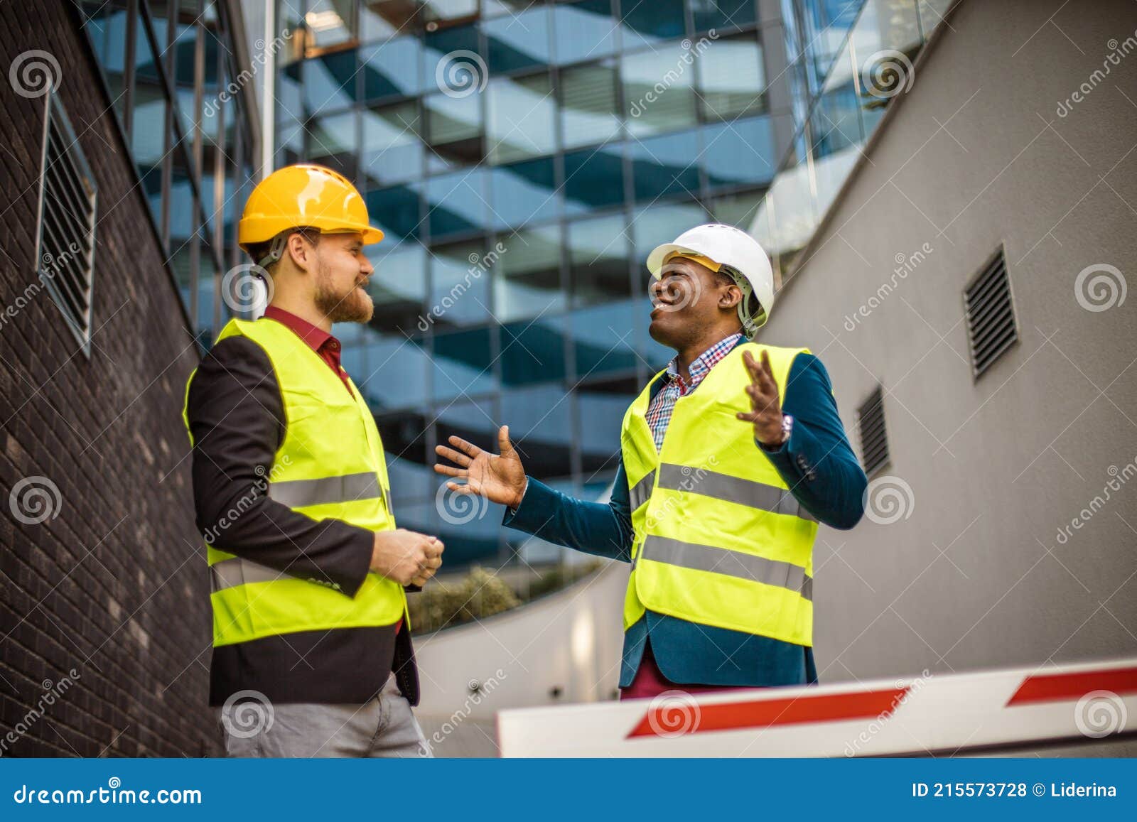 Conversation of Two Engineers Stock Photo - Image of engineer ...