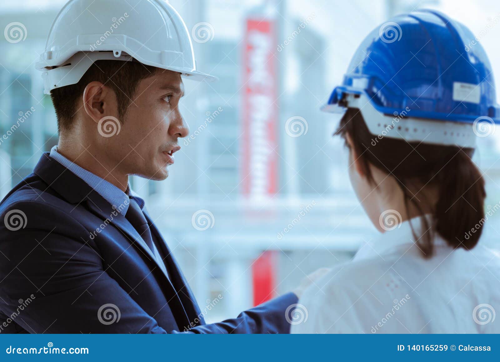 Engineer Discussing with Team Stock Image - Image of angry, modern ...