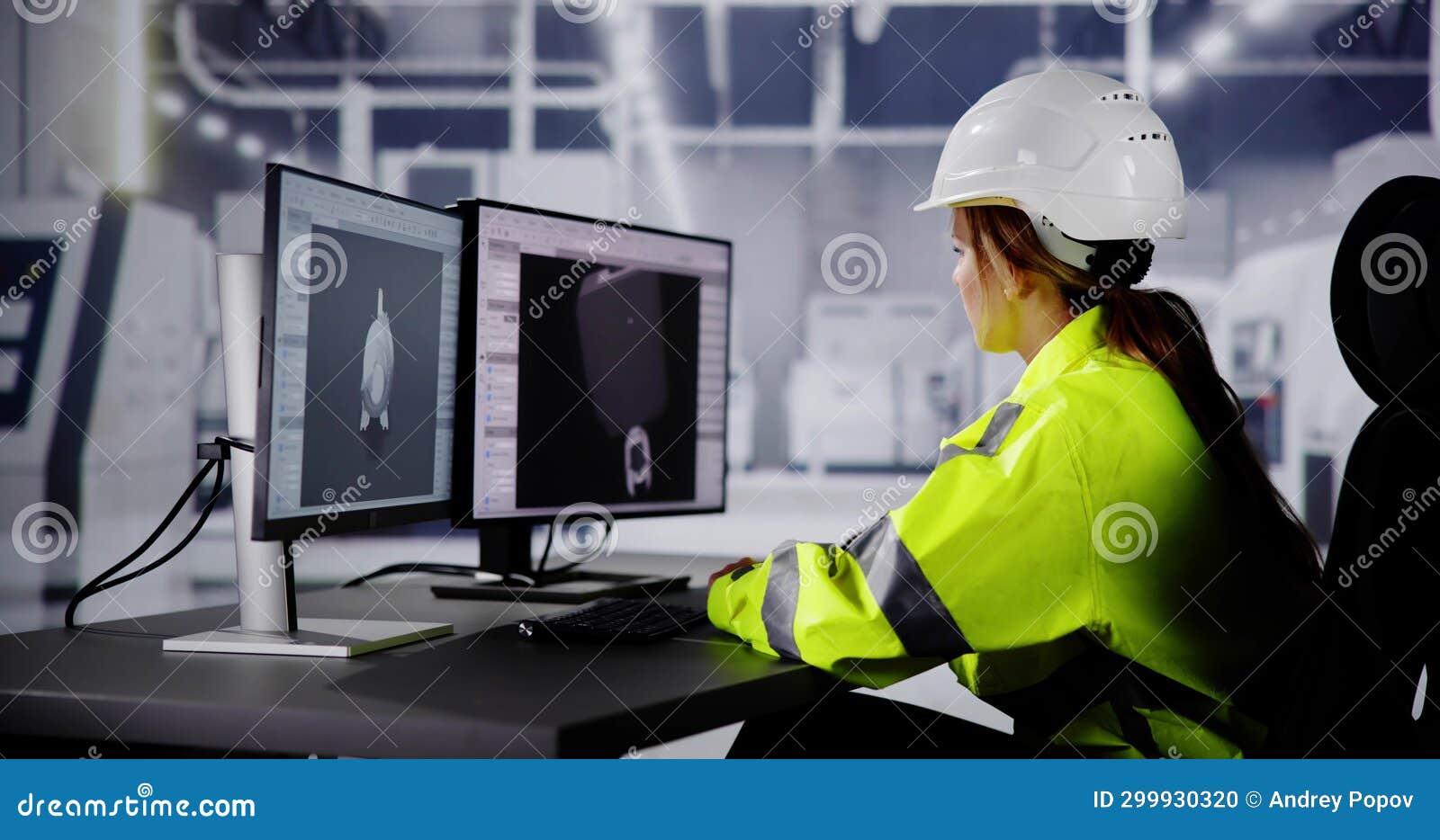 Engineer Doing 3D CAD Model Design on Computer Stock Photo - Image of ...