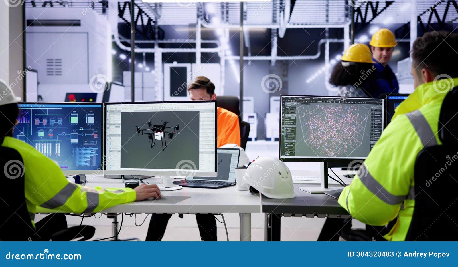 Engineer Doing 3D CAD Model Design on Computer Stock Image - Image of ...