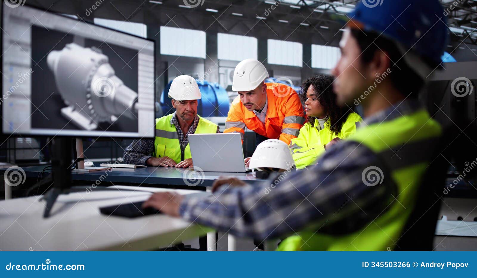 Engineer Doing 3D CAD Model Design Stock Illustration - Illustration of ...