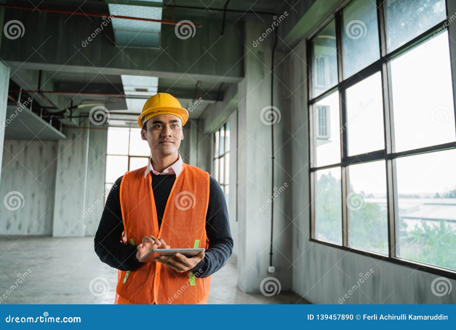 Engineer Doing Inspection on Project Installation Stock Photo - Image ...