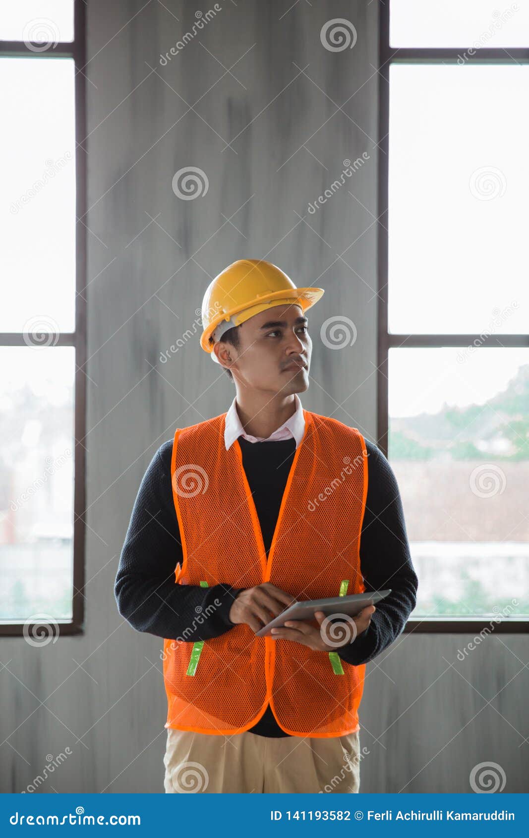 Engineer Doing Inspection on Project Installation Stock Photo - Image ...