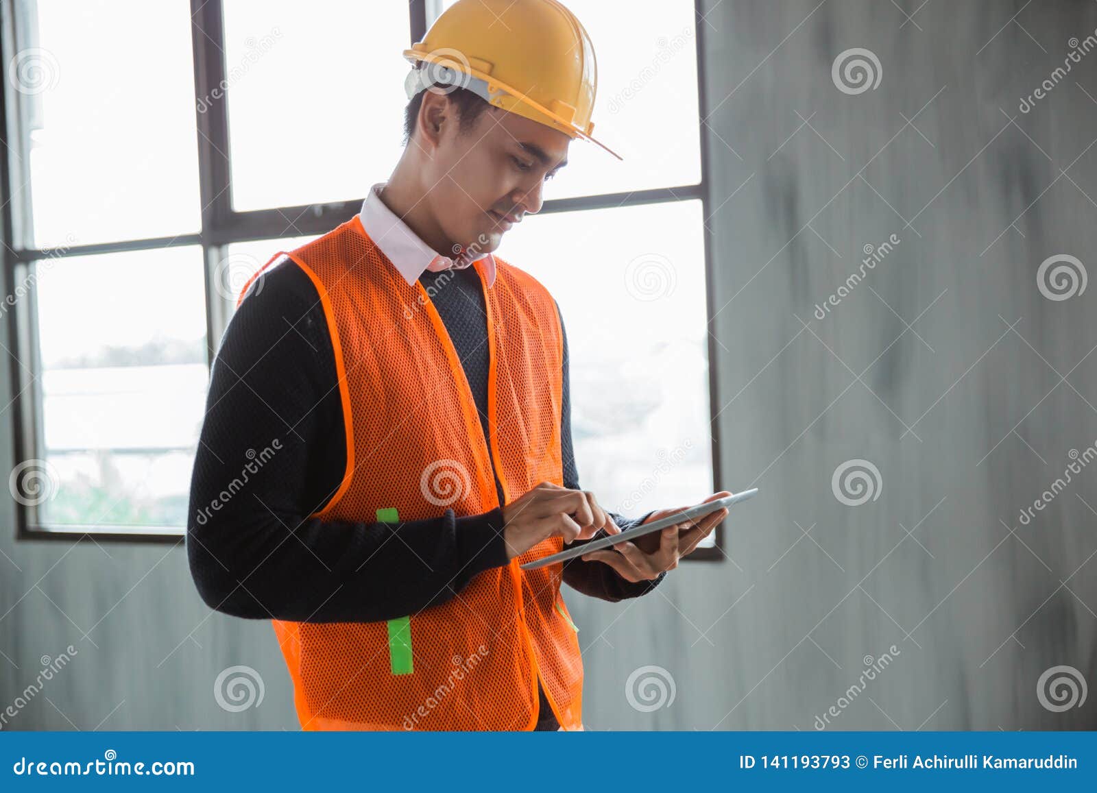 Engineer Doing Inspection on Project Installation Stock Image - Image ...