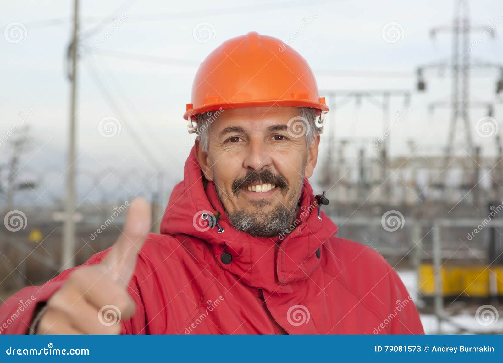 Engineer at Electrical Substation. Electrical Power Industry Stock ...