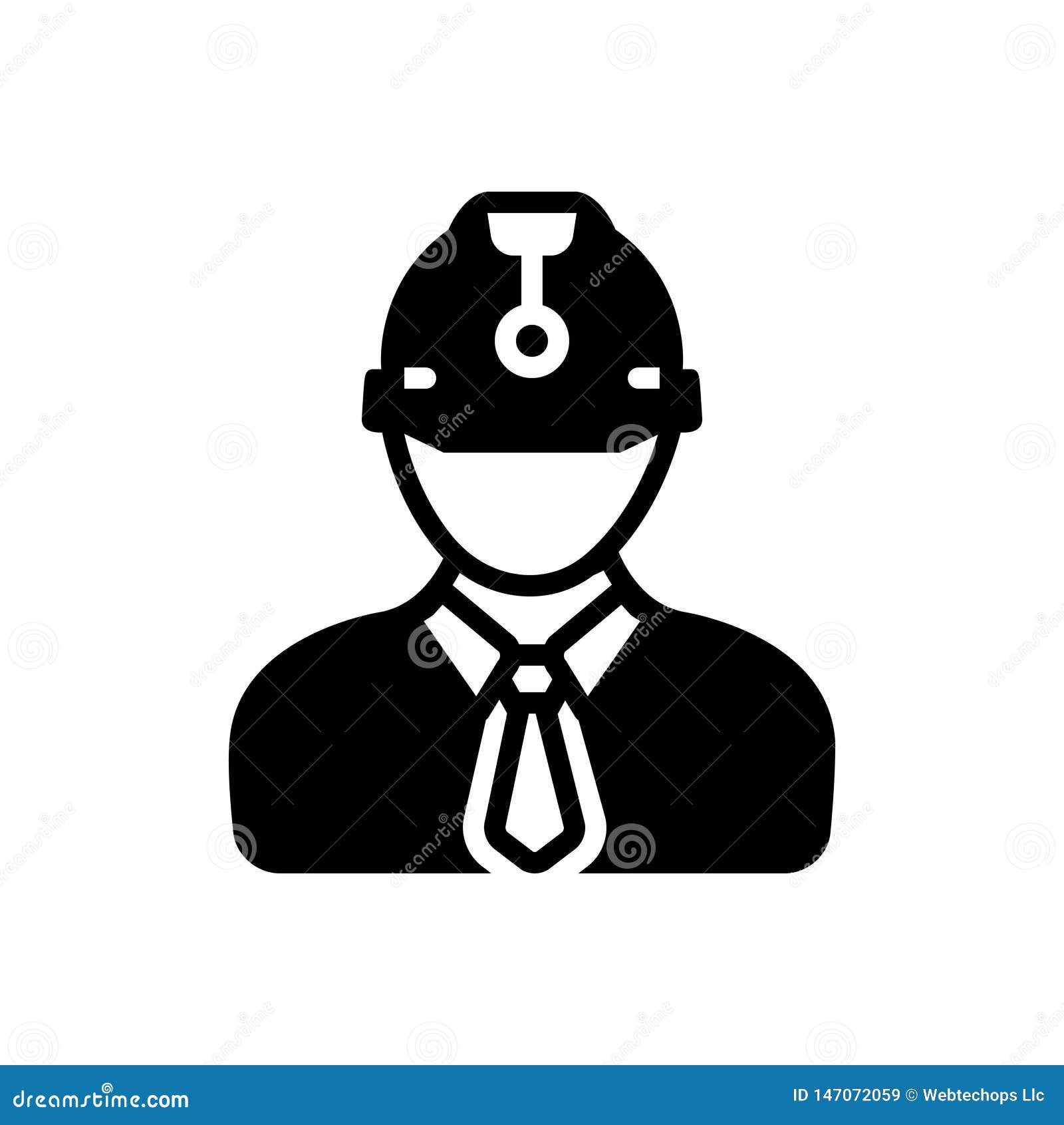 Black Solid Icon for Engineer, Construction and Worker Stock Vector ...