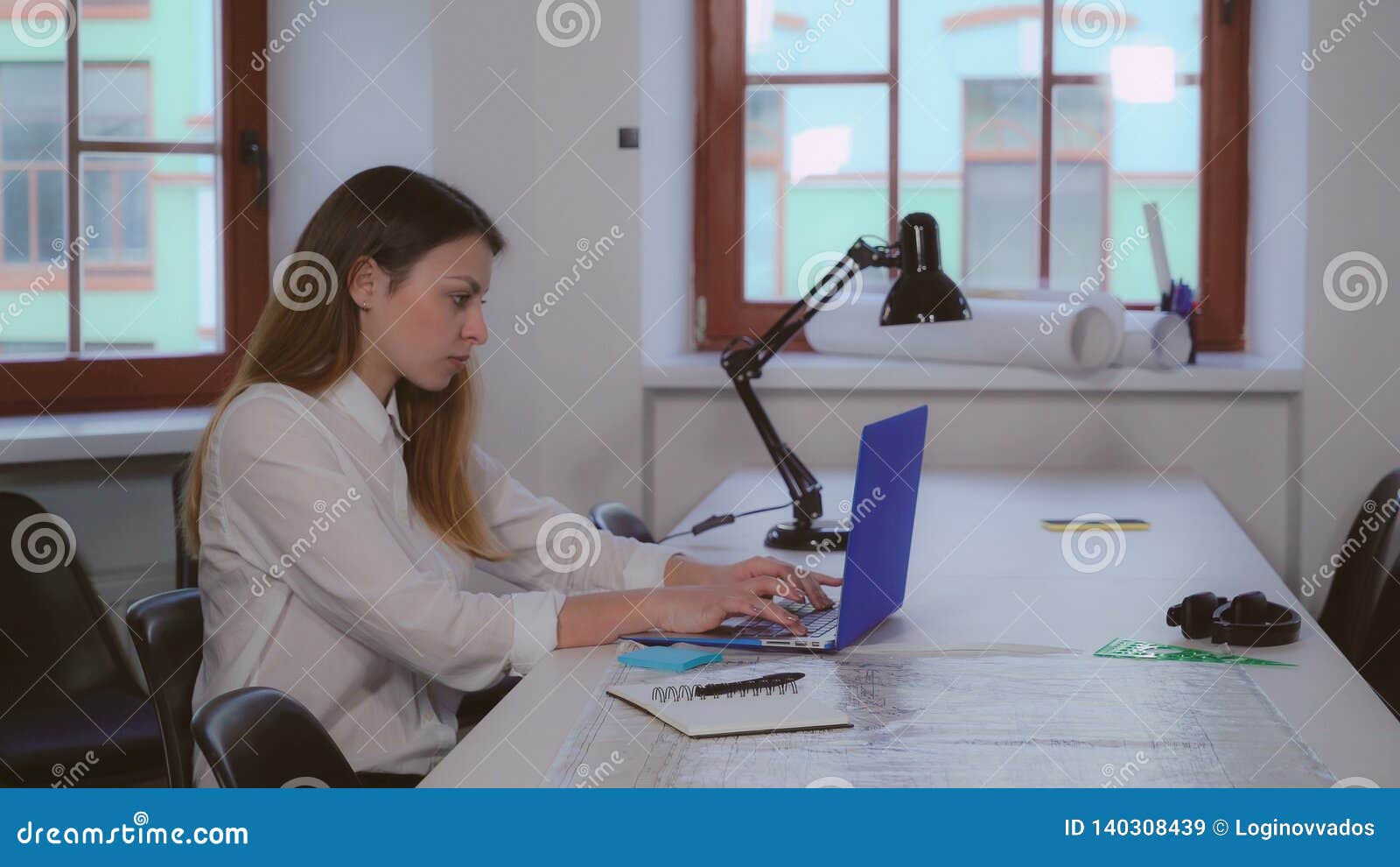 Engineer Entering Data on Pc. Stock Image - Image of developer ...